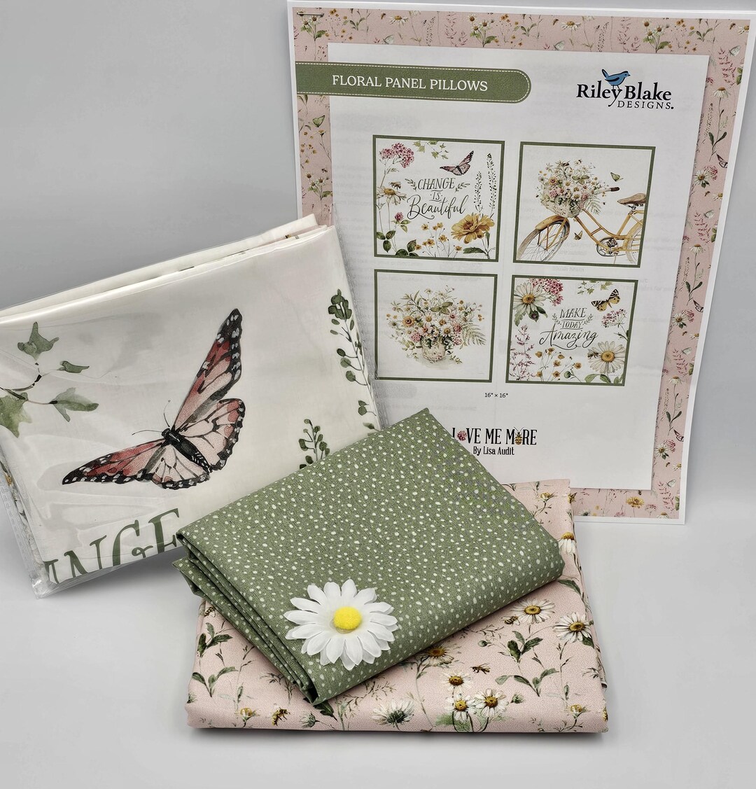 PILLOW PANEL KIT: Love Me More, by Lisa Audit for Riley Blake Designs ...