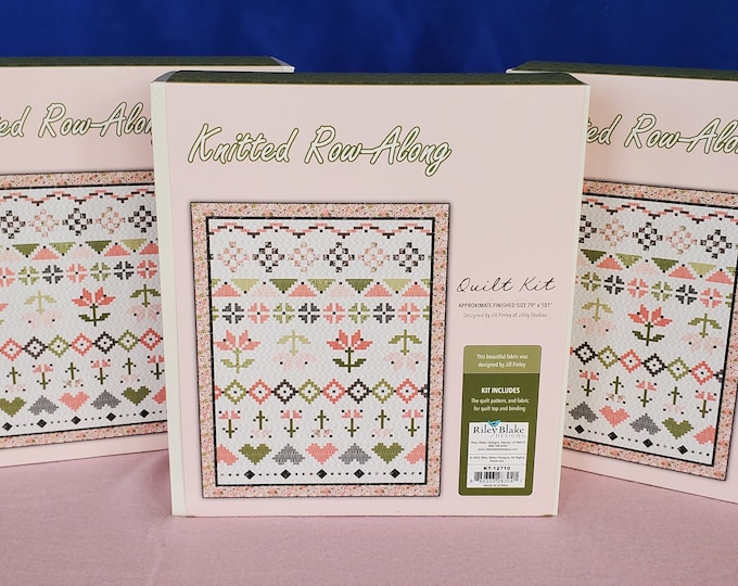 BEAUTIFUL QUILT KIT, Knitted Row-along Sew Along Quilt Boxed Kit - Etsy