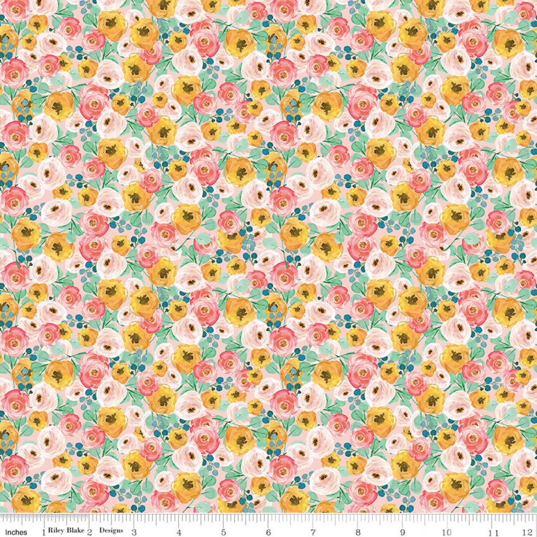 SPRING GARDENS PINK, Riley Blake Designs - Etsy