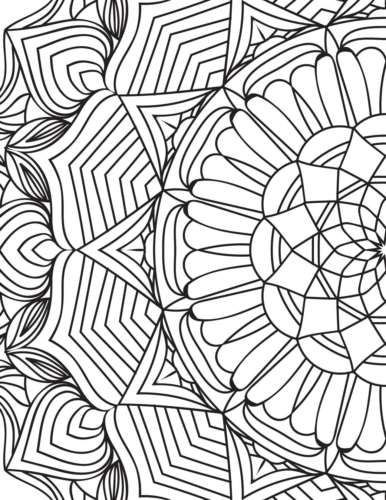 12 Mandala Pages Uncoloured - Etsy