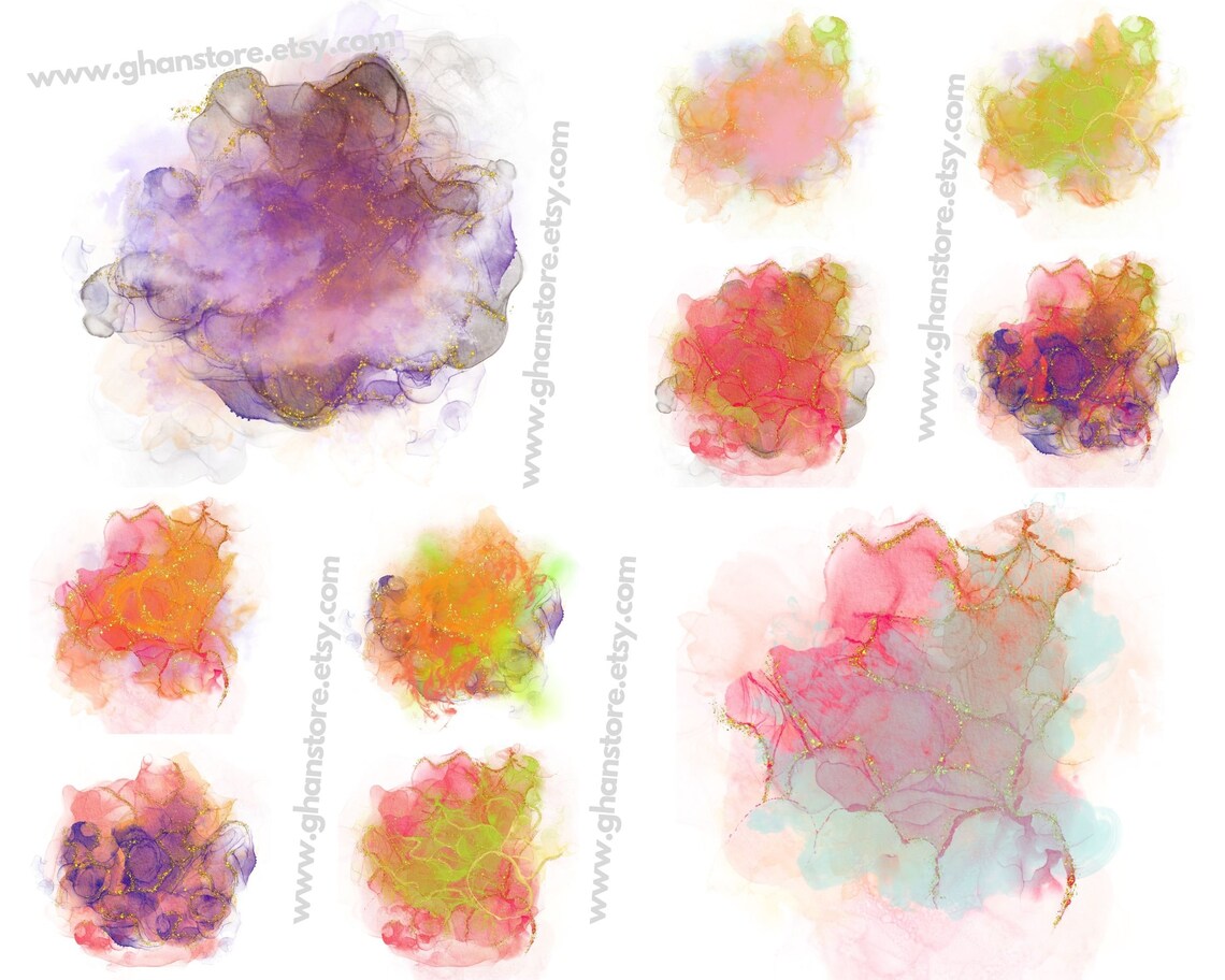 Watercolor Clip Art Commercial Use Digital Download Clipart Color ...