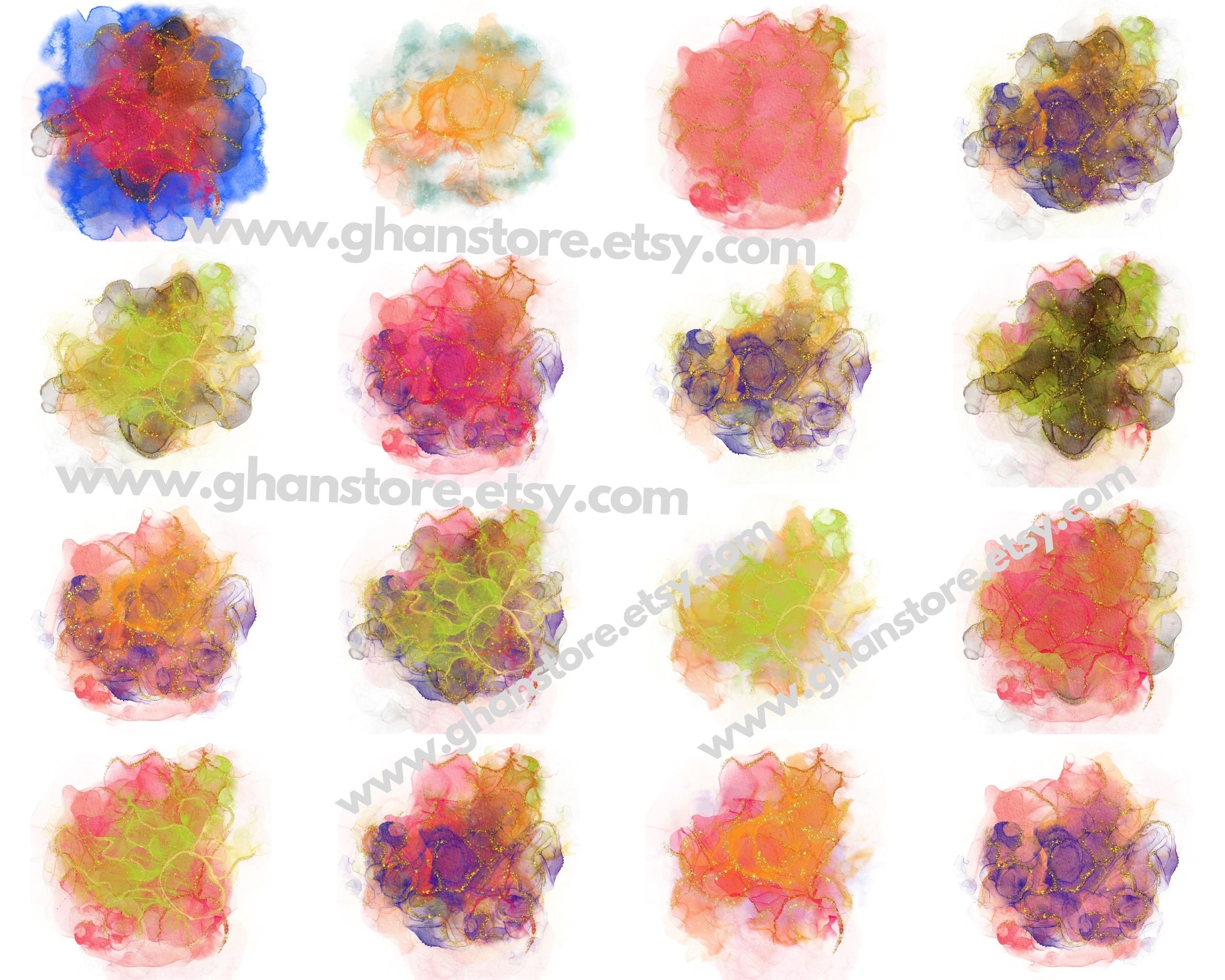 Watercolor Clip Art Commercial Use Digital Download Clipart Color ...