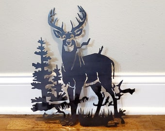 Metal Cut Out Deer | Etsy
