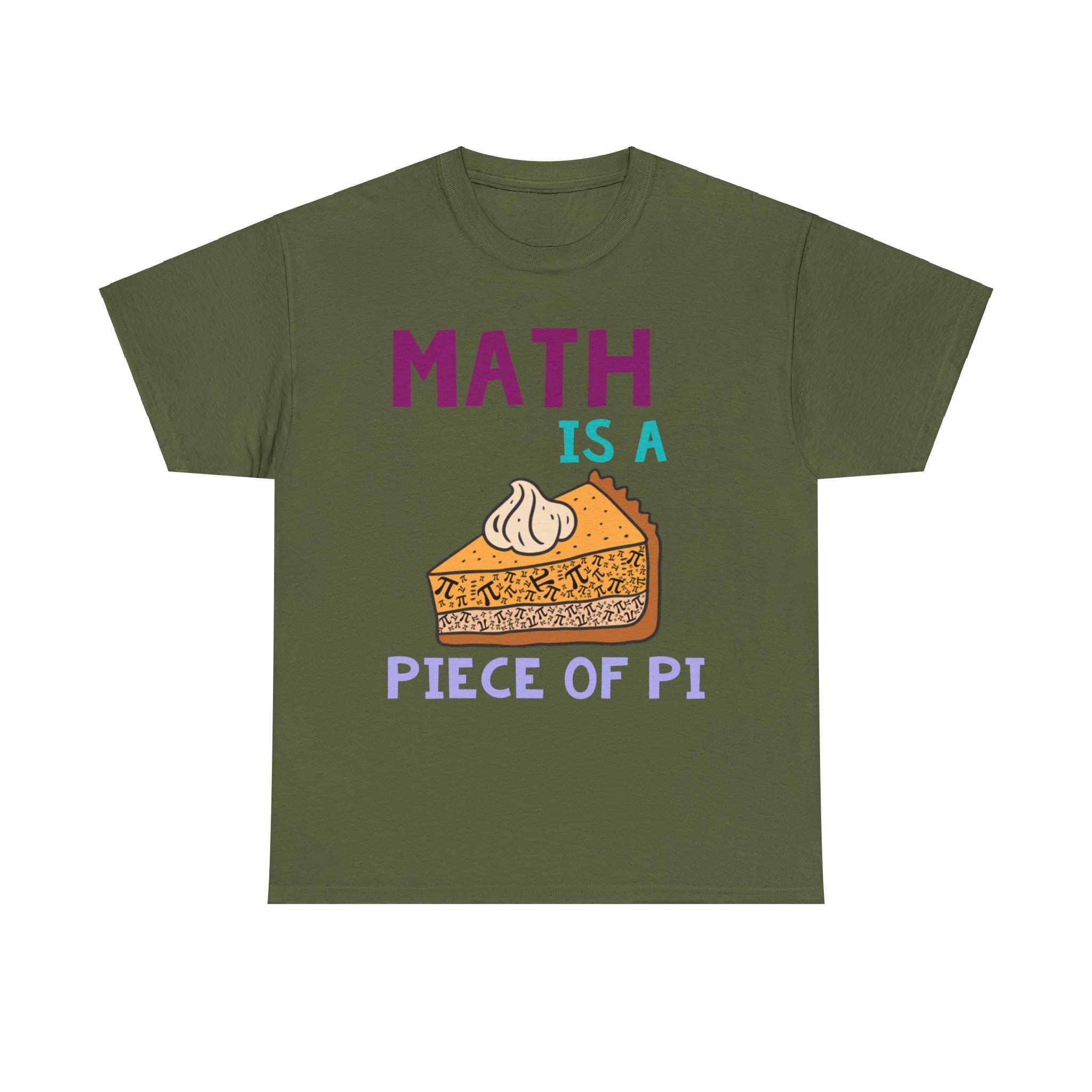 Math is a Piece of Pi T-shirt | Funny Pi Day Math T-shirt | Math ...