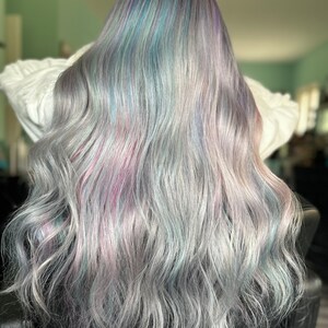 Custom Colored Human Hair Rainbow Hair Prism Hair Pastel Hair - Etsy