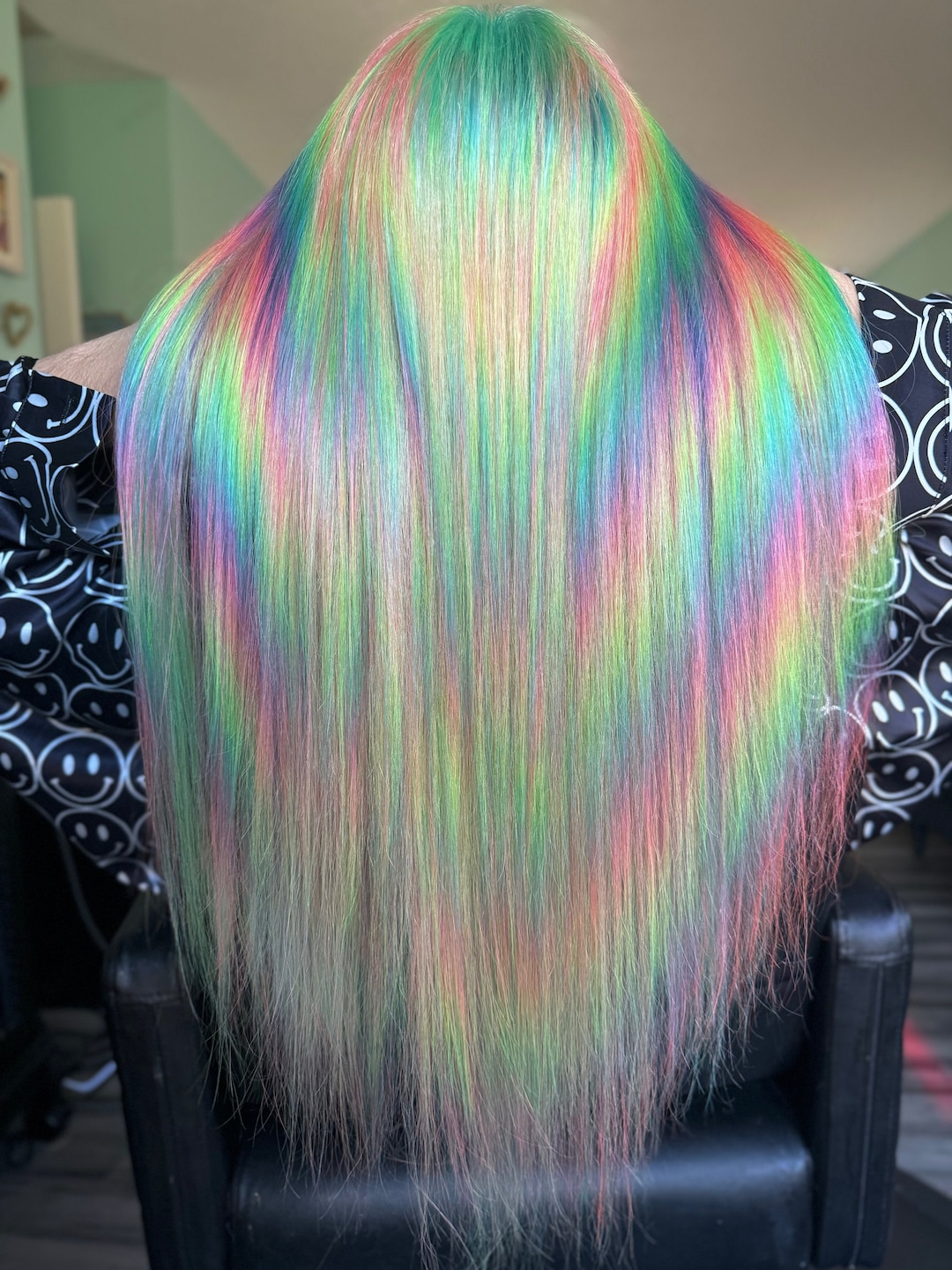 Rainbow Human Hair Wigs - Etsy