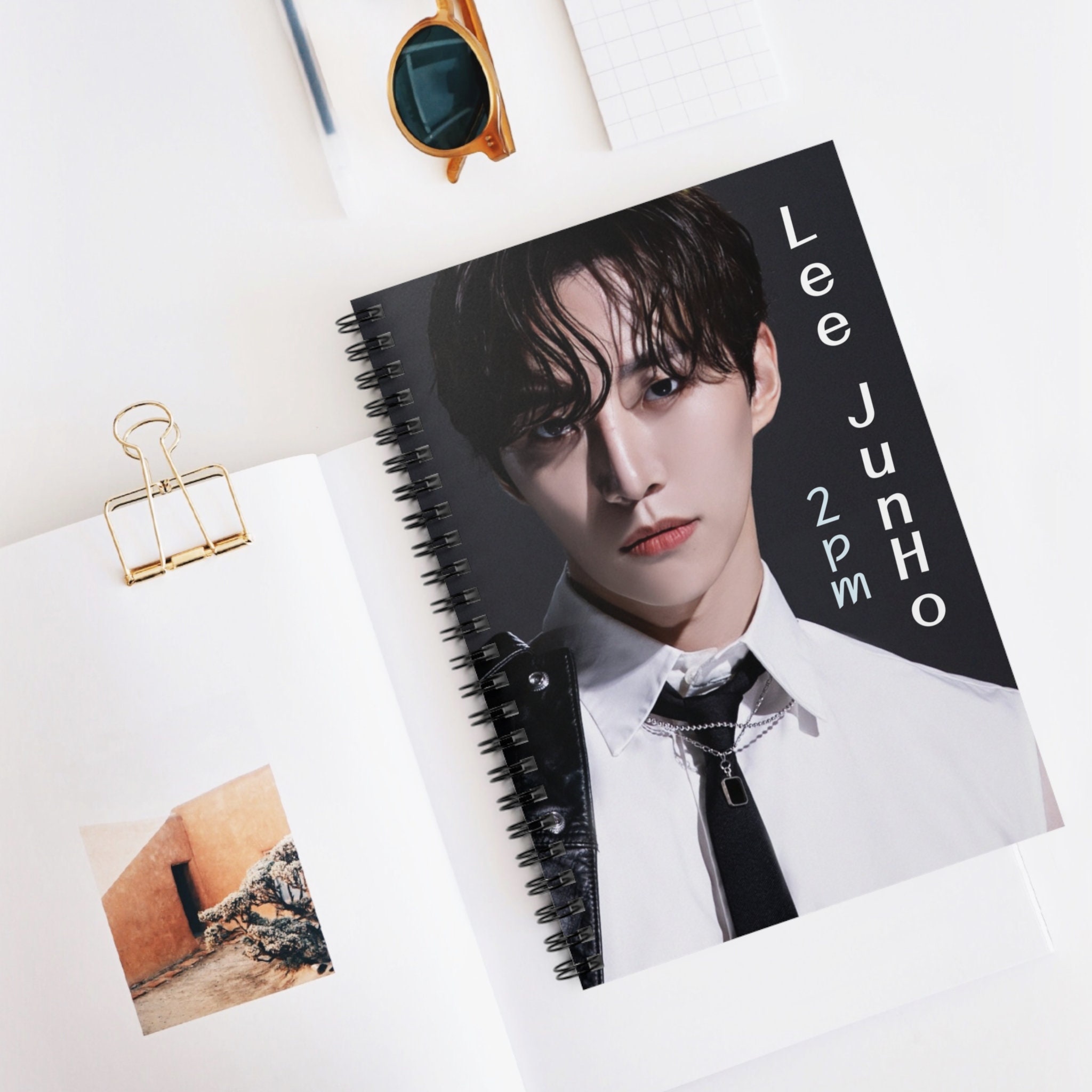 Lee Jun Ho Spiral Notebook Ruled Line, New Year's Gift, Gift for Lee ...