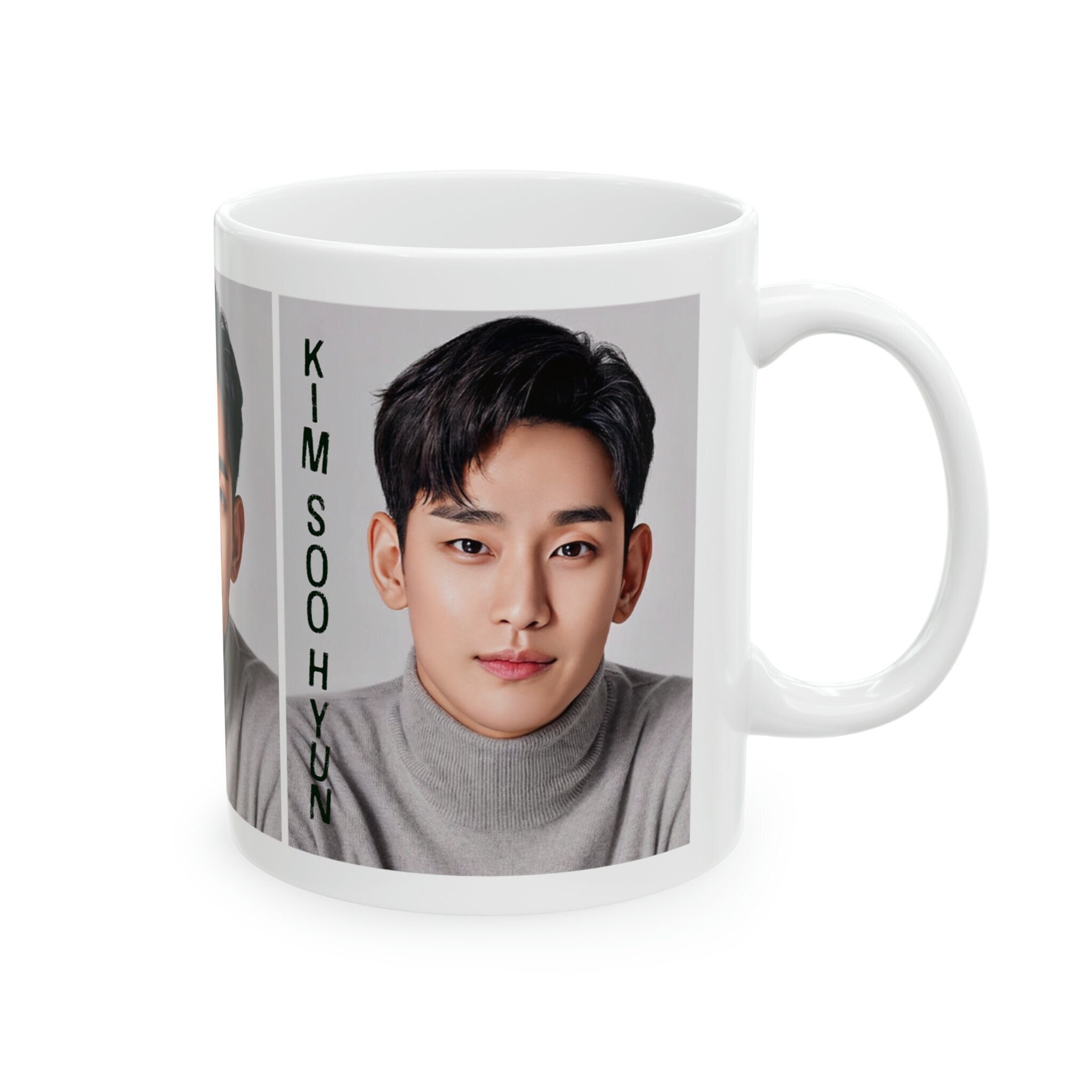 Kim Soo Hyun Ceramic Mug, Korean Actor Mug 11oz, K-drama Mug, Kdrama ...
