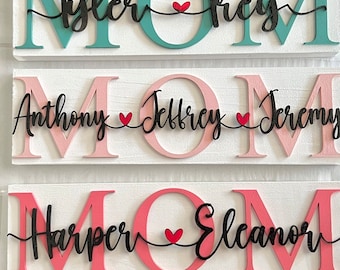 Mothers Day Personalized Gift, Custom Mothers Day Gift, Mothers Day Gift, Rustic Mothers Day ...
