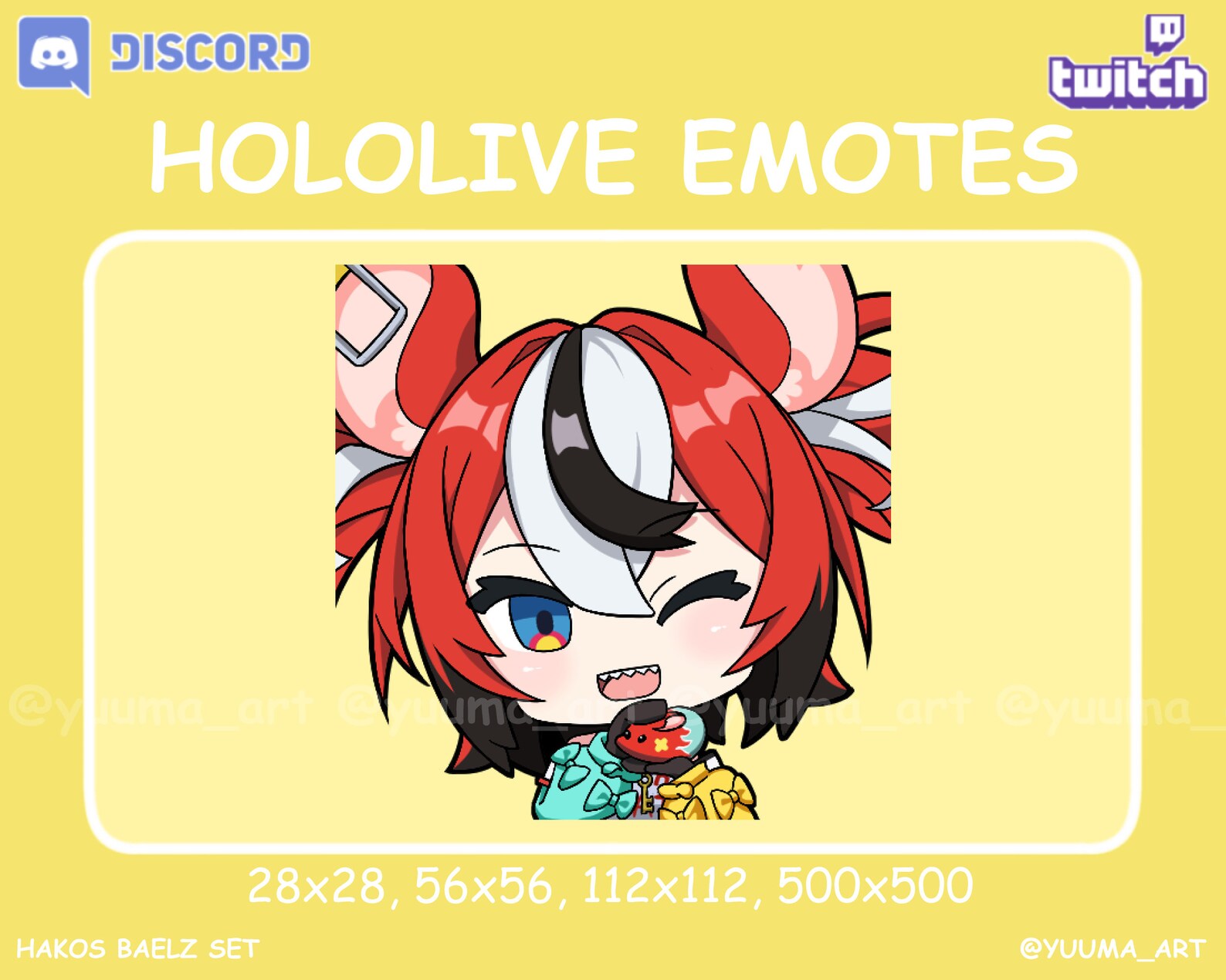 Hakos Baelz Emotes Hololive Twitch Emotes Discord Emotes - Etsy Finland