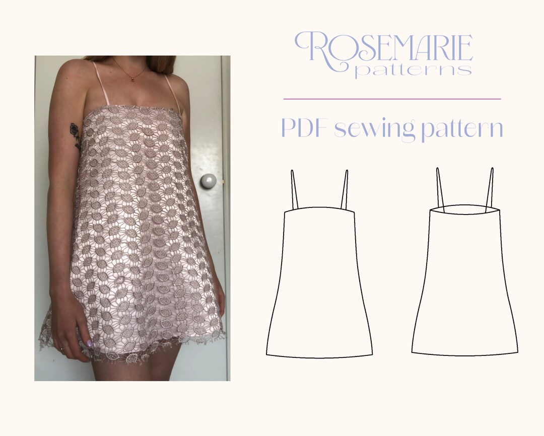 The Abigail Dress Pattern. Aline Mini Dress Pdf Pattern. Women's ...