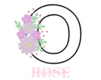 Letter O Embroidery - Etsy