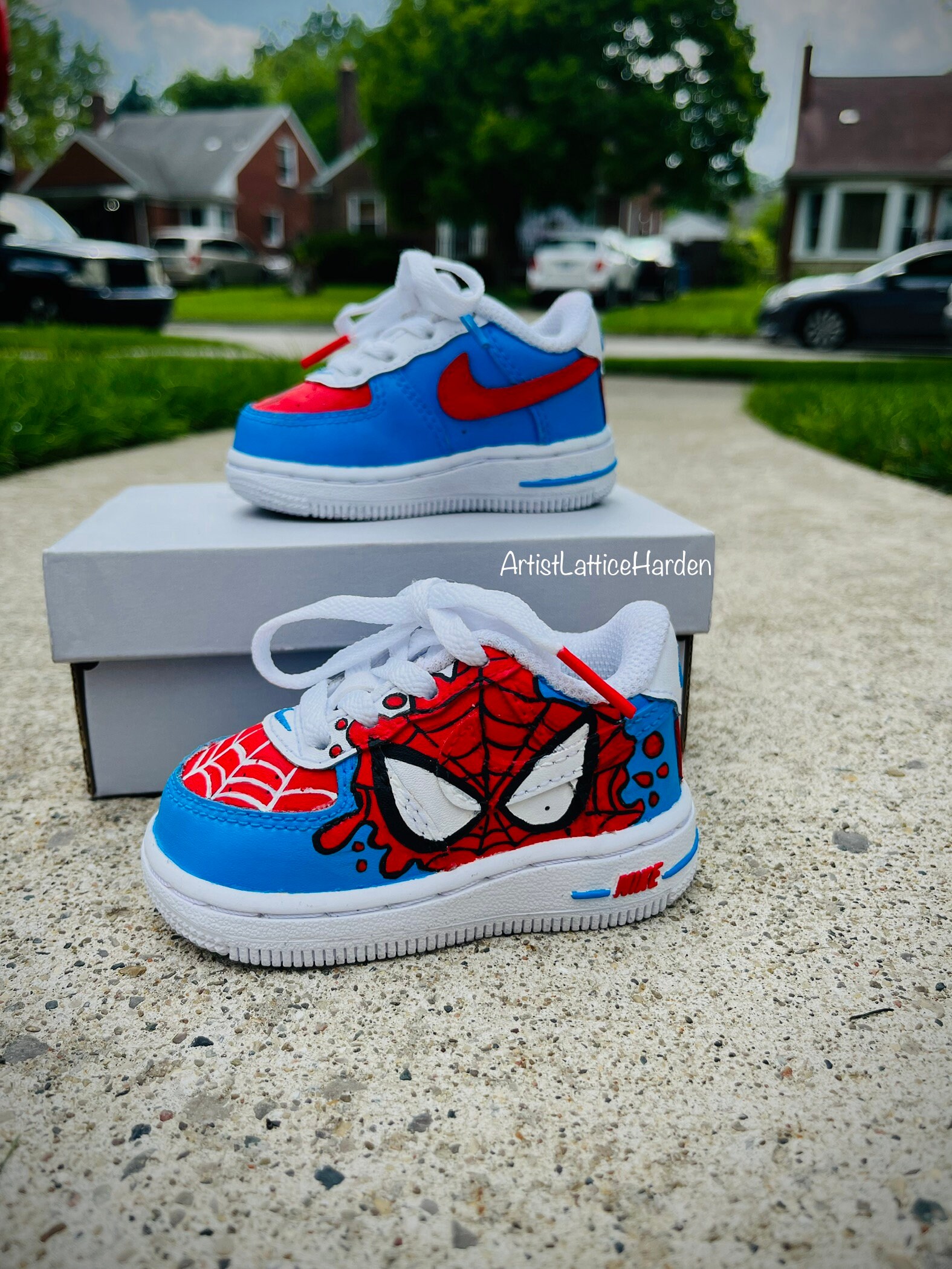 Spider-man Air Force 1 Custom - Etsy