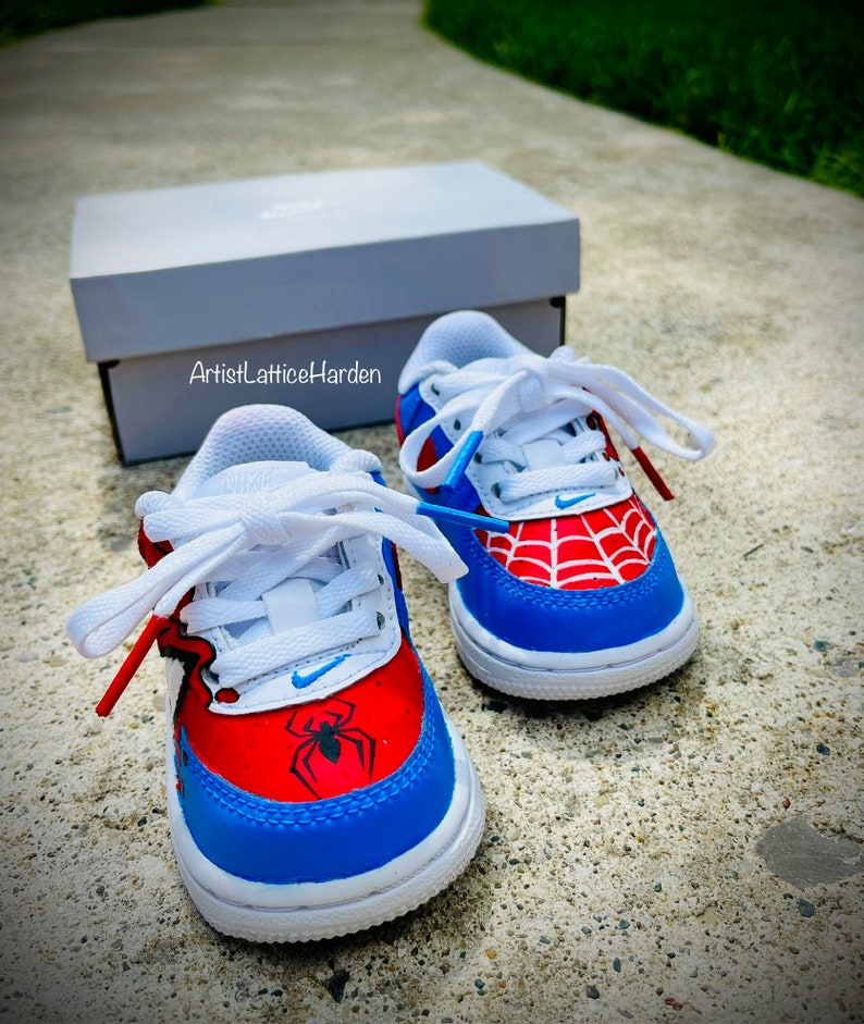 Spider-man Air Force 1 Custom - Etsy