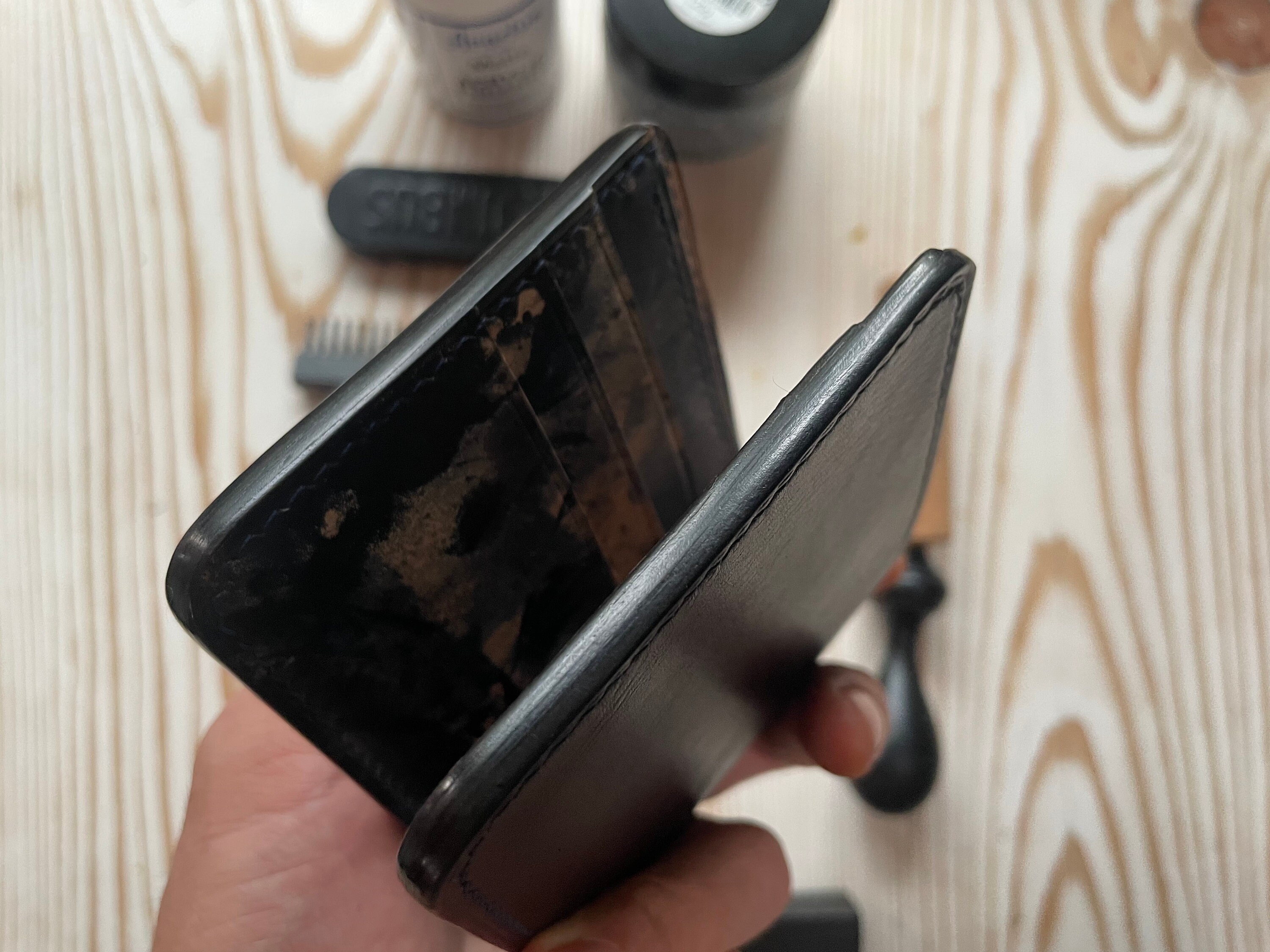 Raven Wallet, Carving Wallet, Vegtan Leather Wallet, Odin, Christmas ...