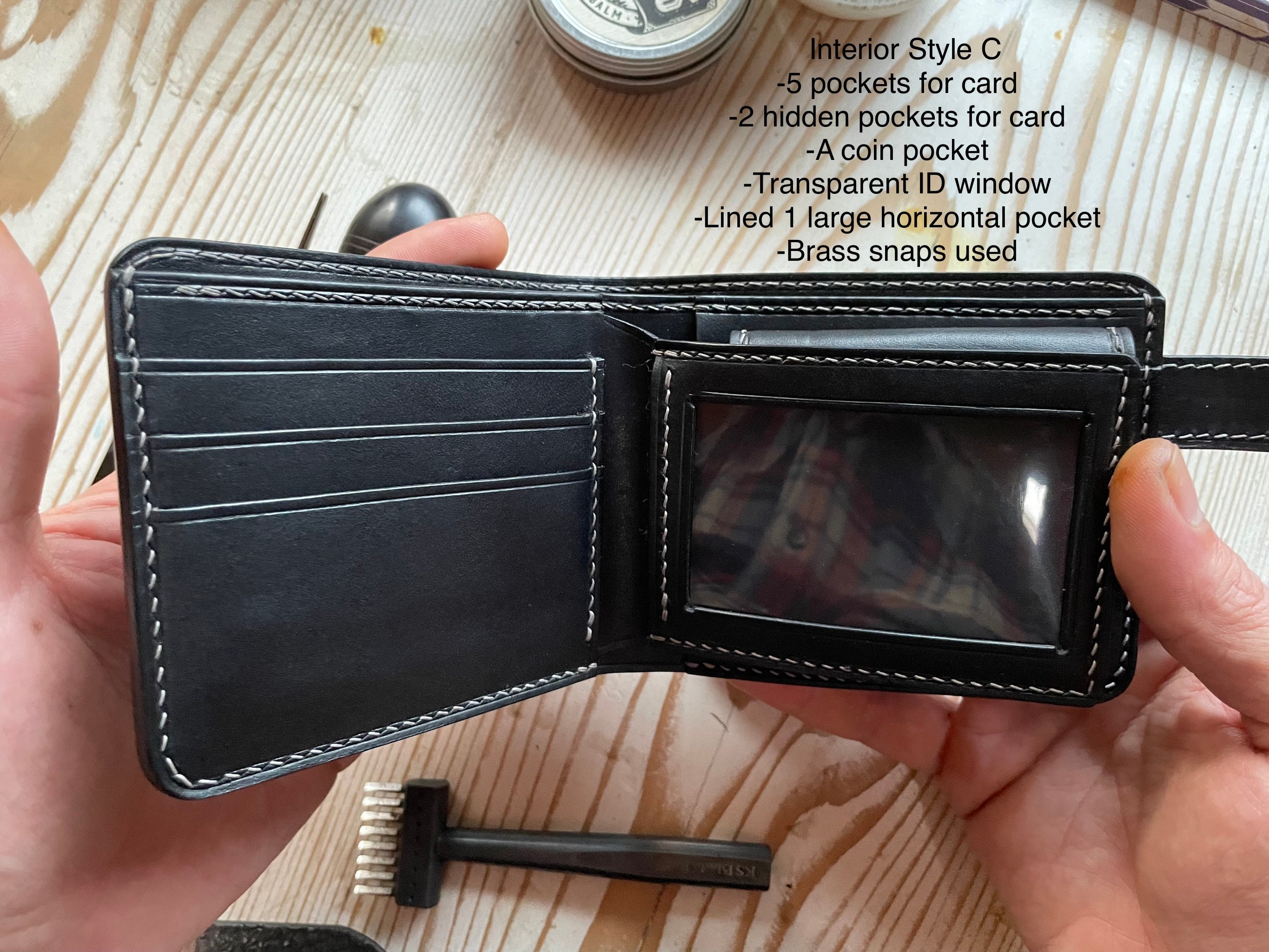 Raven Wallet, Carving Wallet, Vegtan Leather Wallet, Odin, Uniq Gift ...