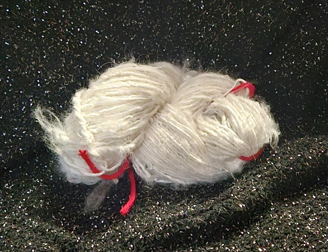 100% Handspun Angora Yarn White, Soft, Luxurious, Bloom Set - Etsy