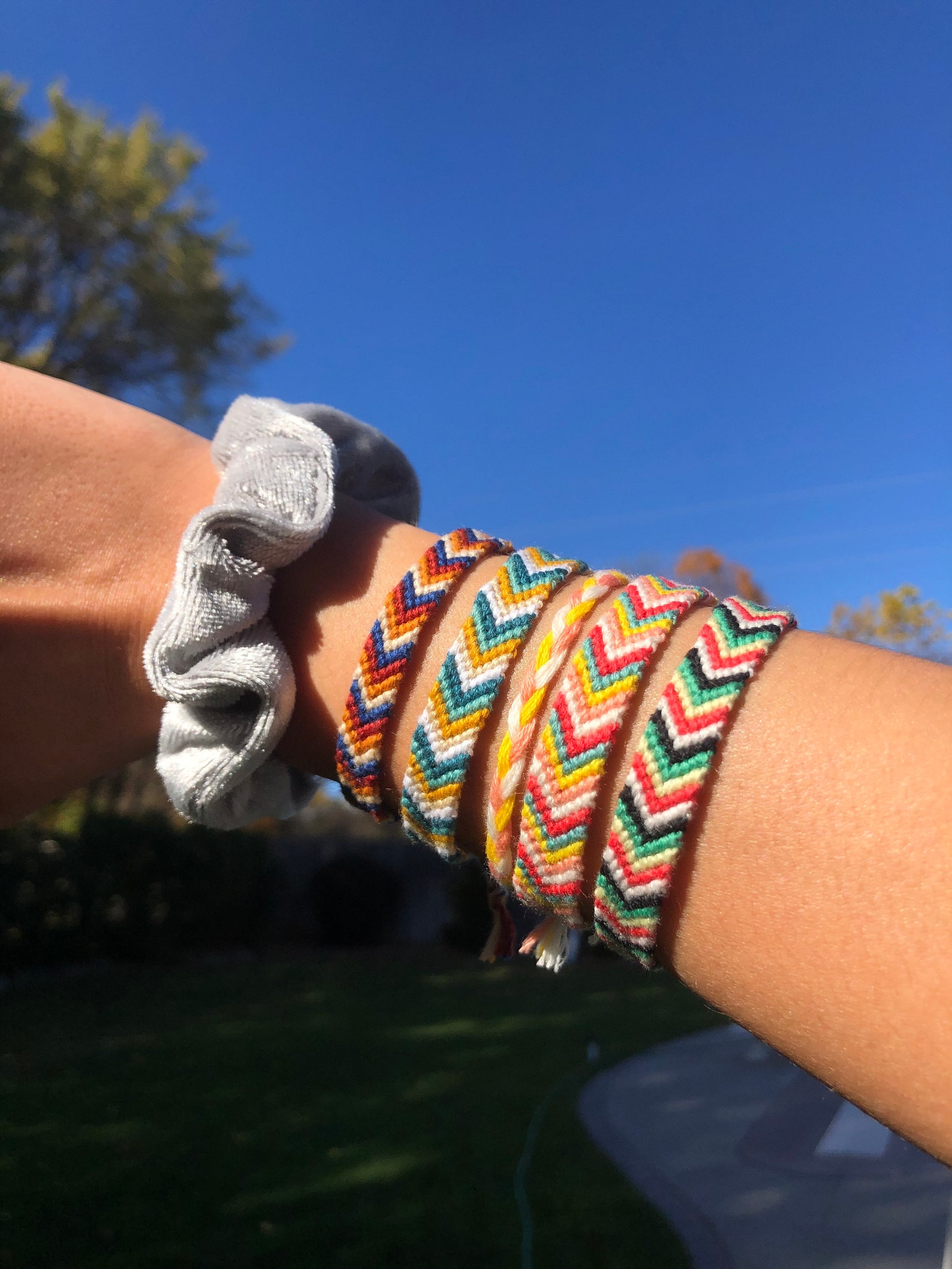 Custom VSCO Hand Crafted Boho Chevron Friendship Bracelets + Anklets ...