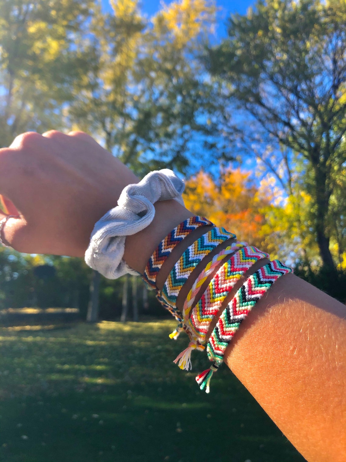 Custom VSCO Hand Crafted Boho Chevron Friendship Bracelets + Anklets ...