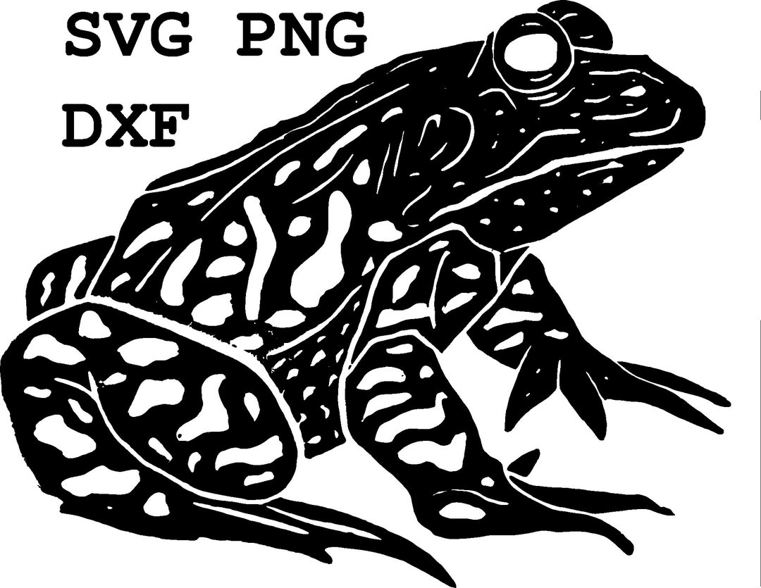 Frog Digital File for Laser Etch CNC Print Png Svg Dxf - Etsy UK