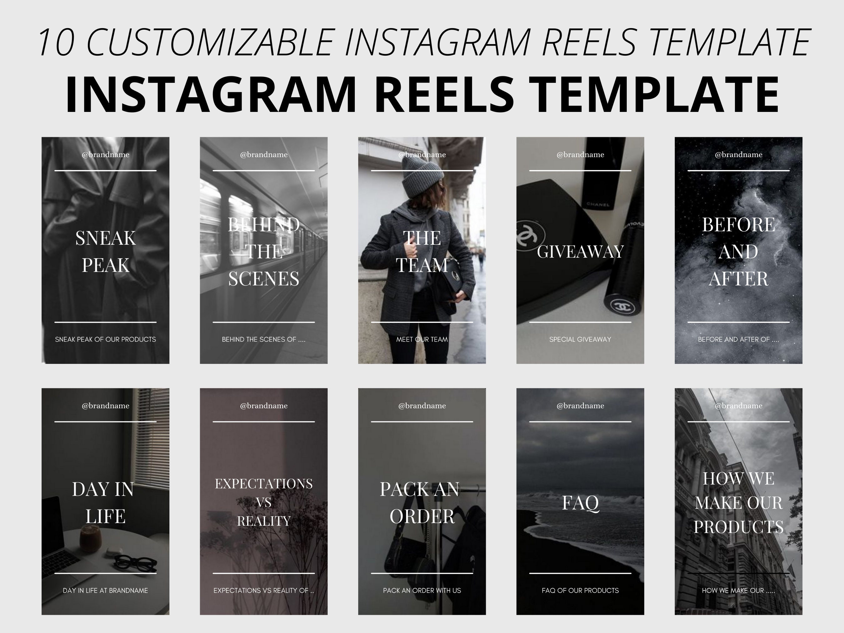 Minimalist Reels Cover Templates | Custom Canva Template for Minimal ...