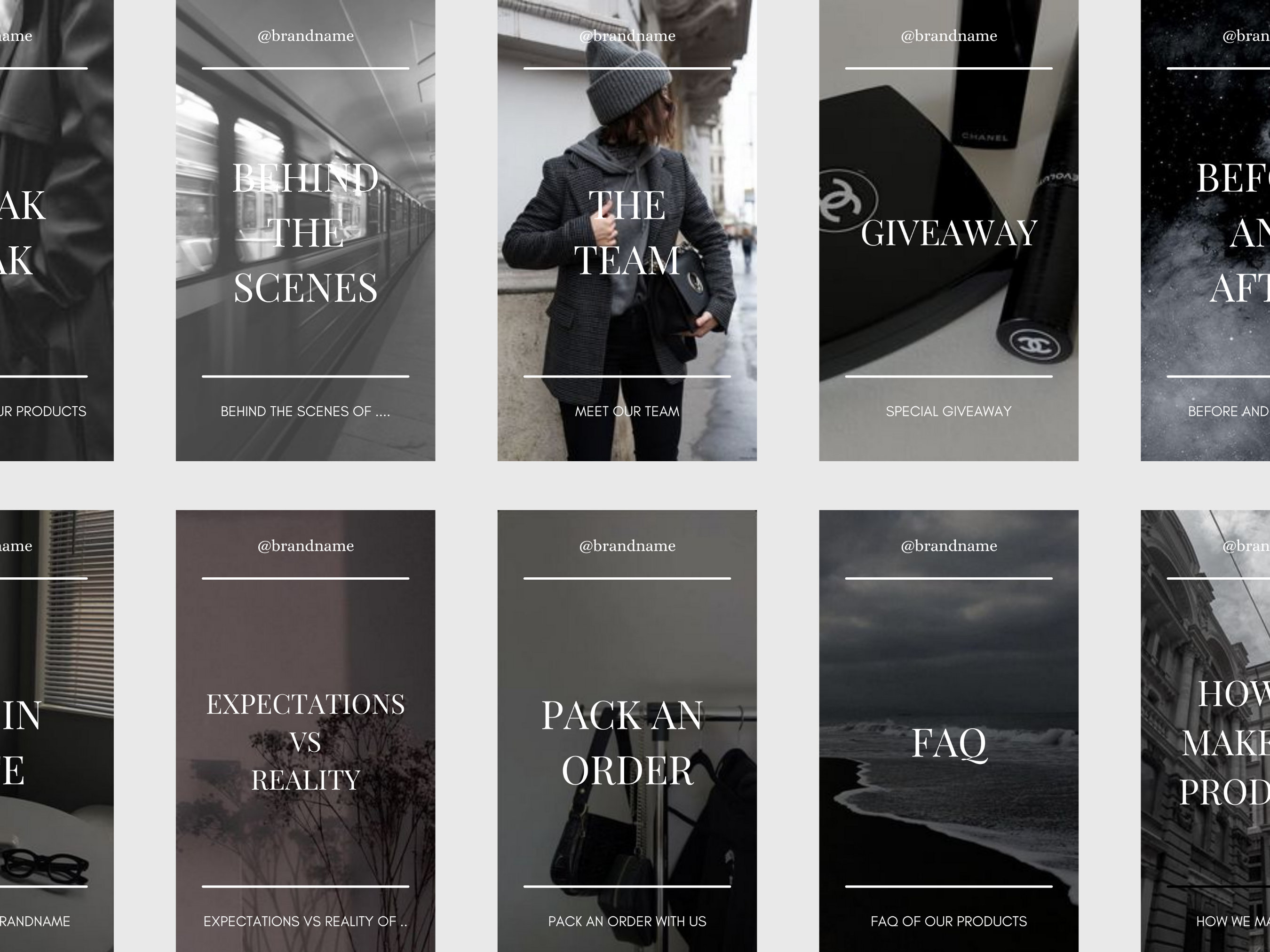 Minimalist Reels Cover Templates | Custom Canva Template for Minimal ...