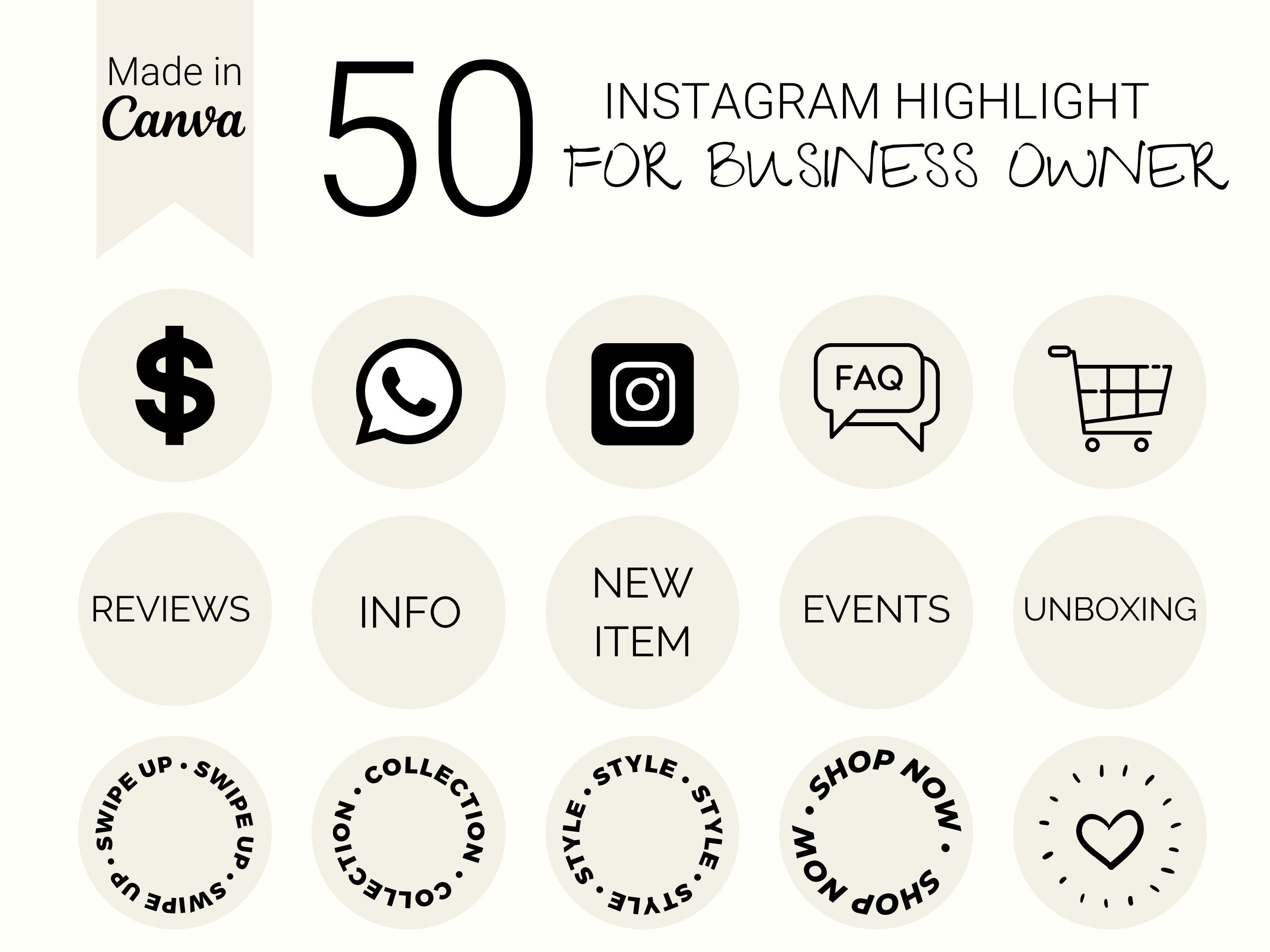 50 Natural Instagram Highlight for Business Owners | Highlight Covers ...