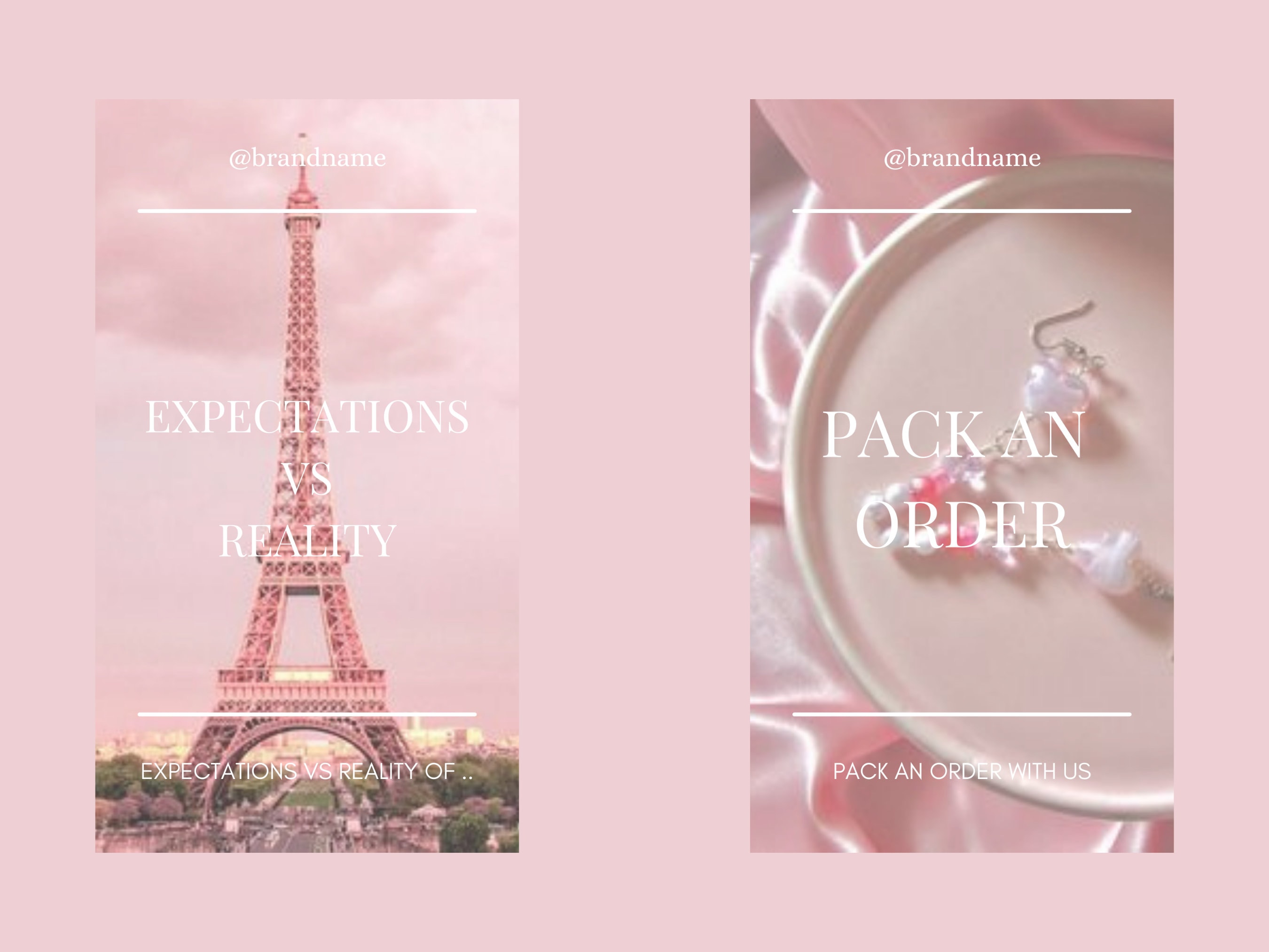 10 Pink Instagram Reels Cover Templates | Custom Canva Template for ...