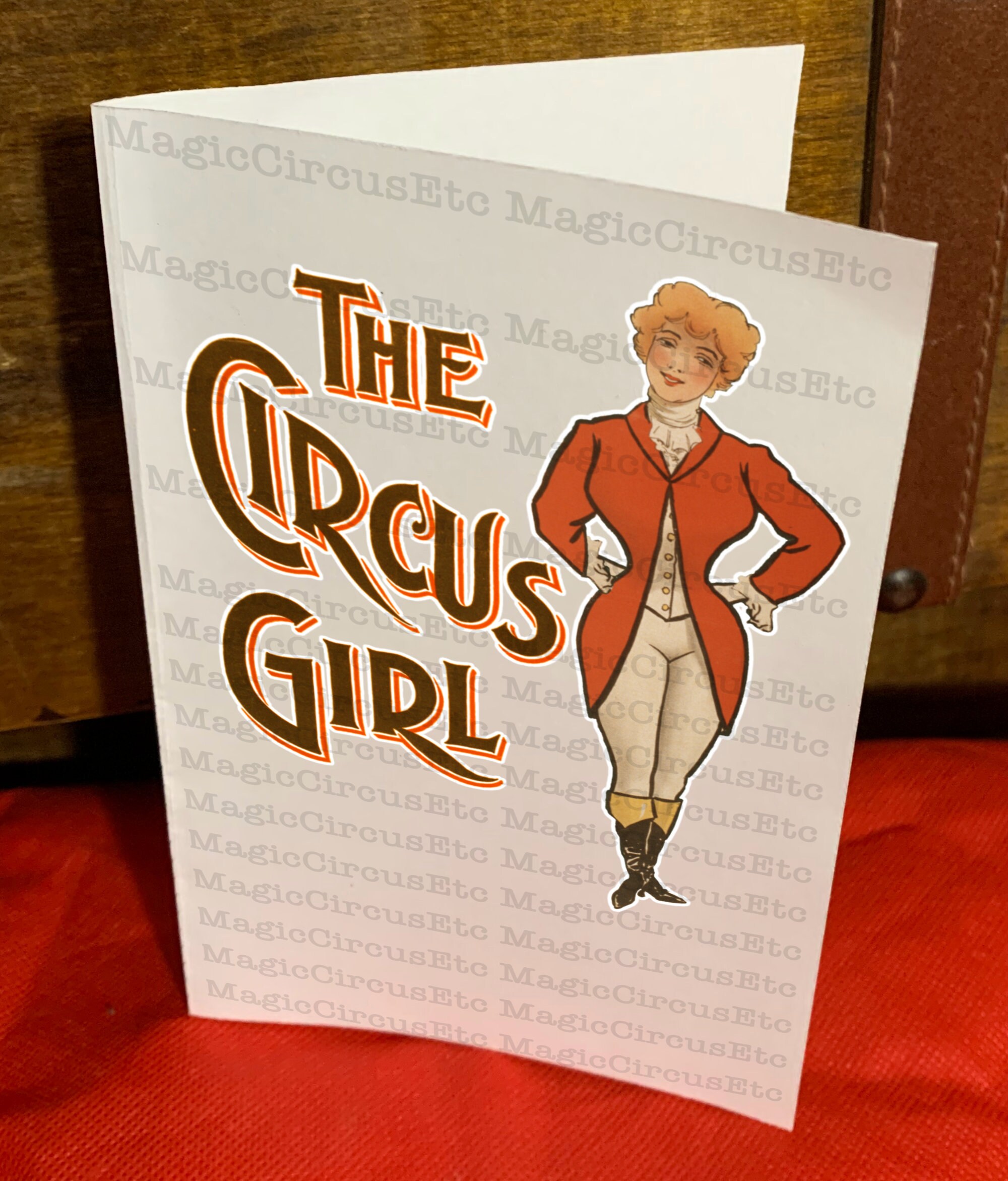 Circus Girl Greeting Card. for Circus Fans, Performers, Aerialists ...
