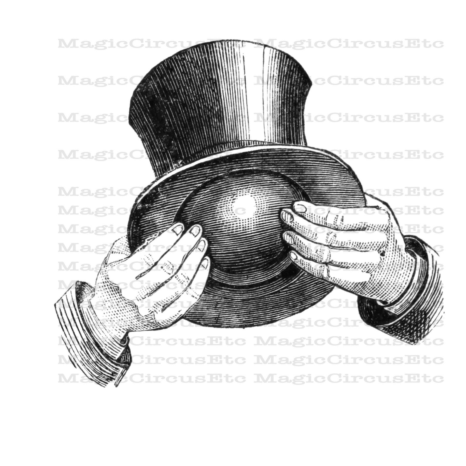 Magician's Hands Printable Wall Art Posters. Hi-res PNG Files Showing ...