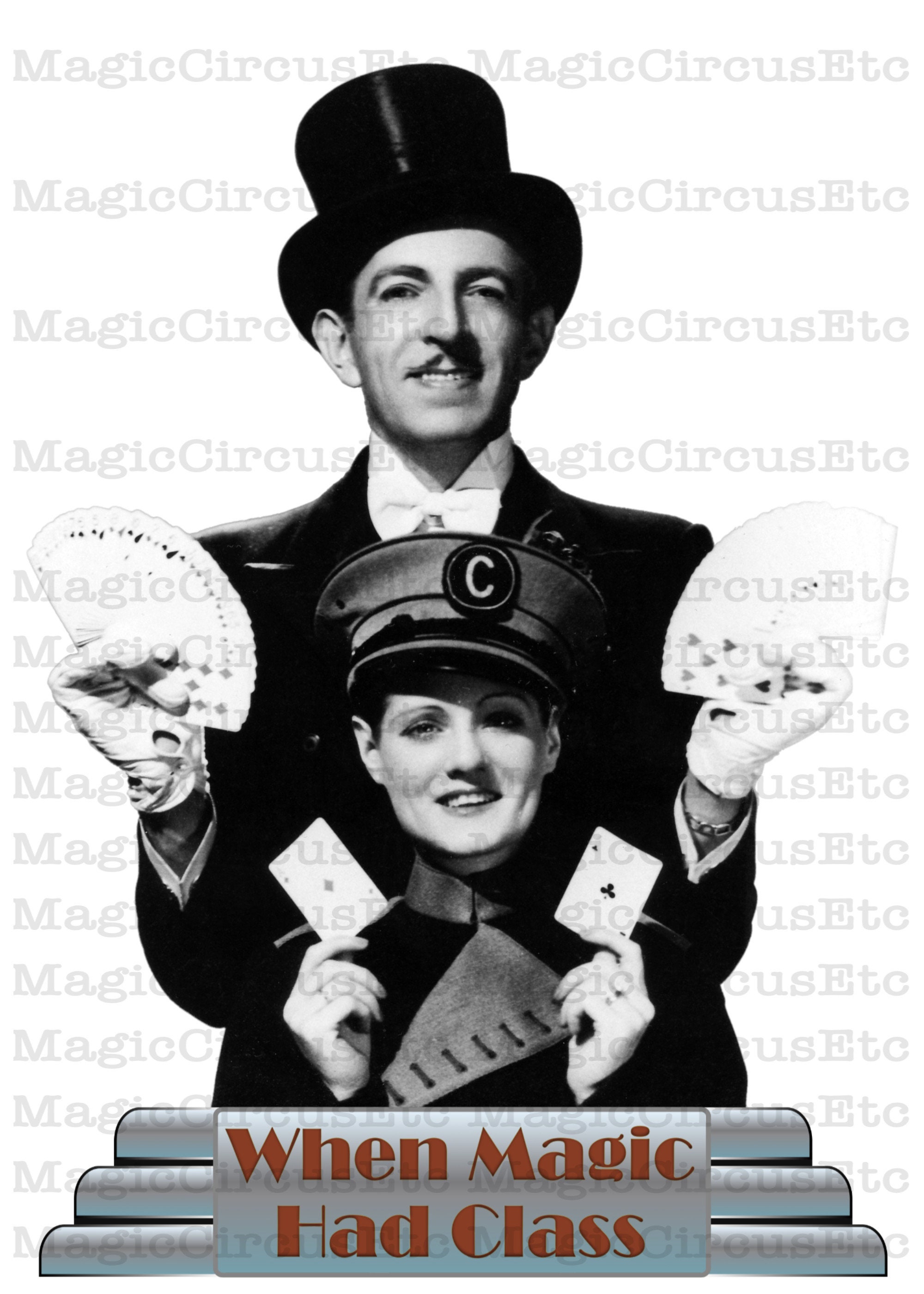Cardini Magician Classy Greeting Card for Magic Fans. Classic Card ...
