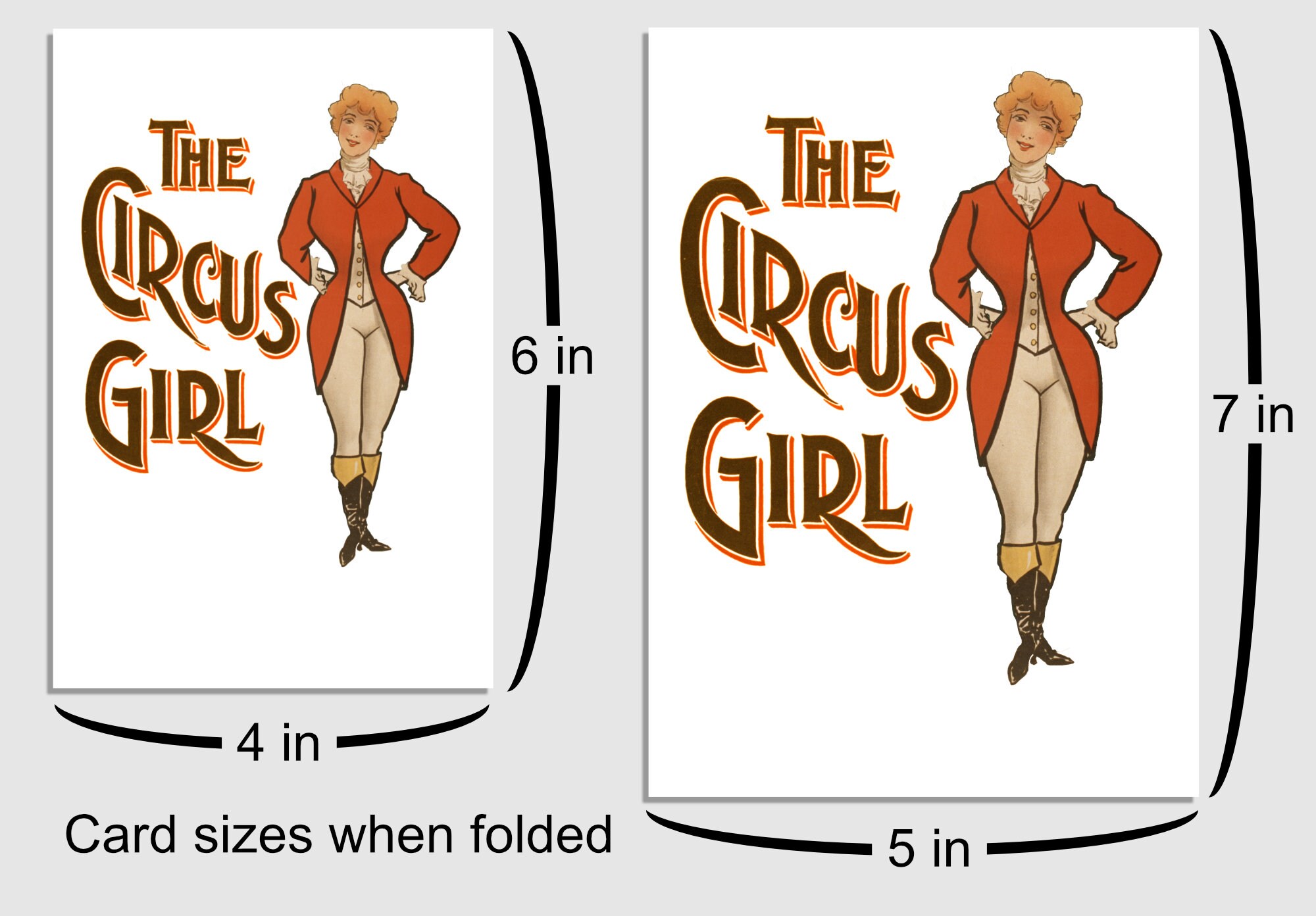 Circus Girl Greeting Card. for Circus Fans, Performers, Aerialists ...