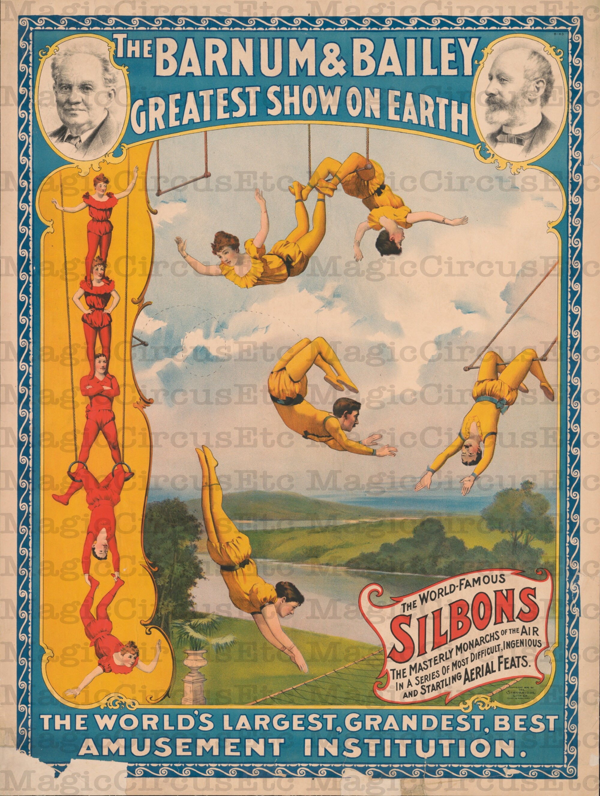 Circus Vintage Victorian Poster Perfect for Downloaded Printable Wall ...