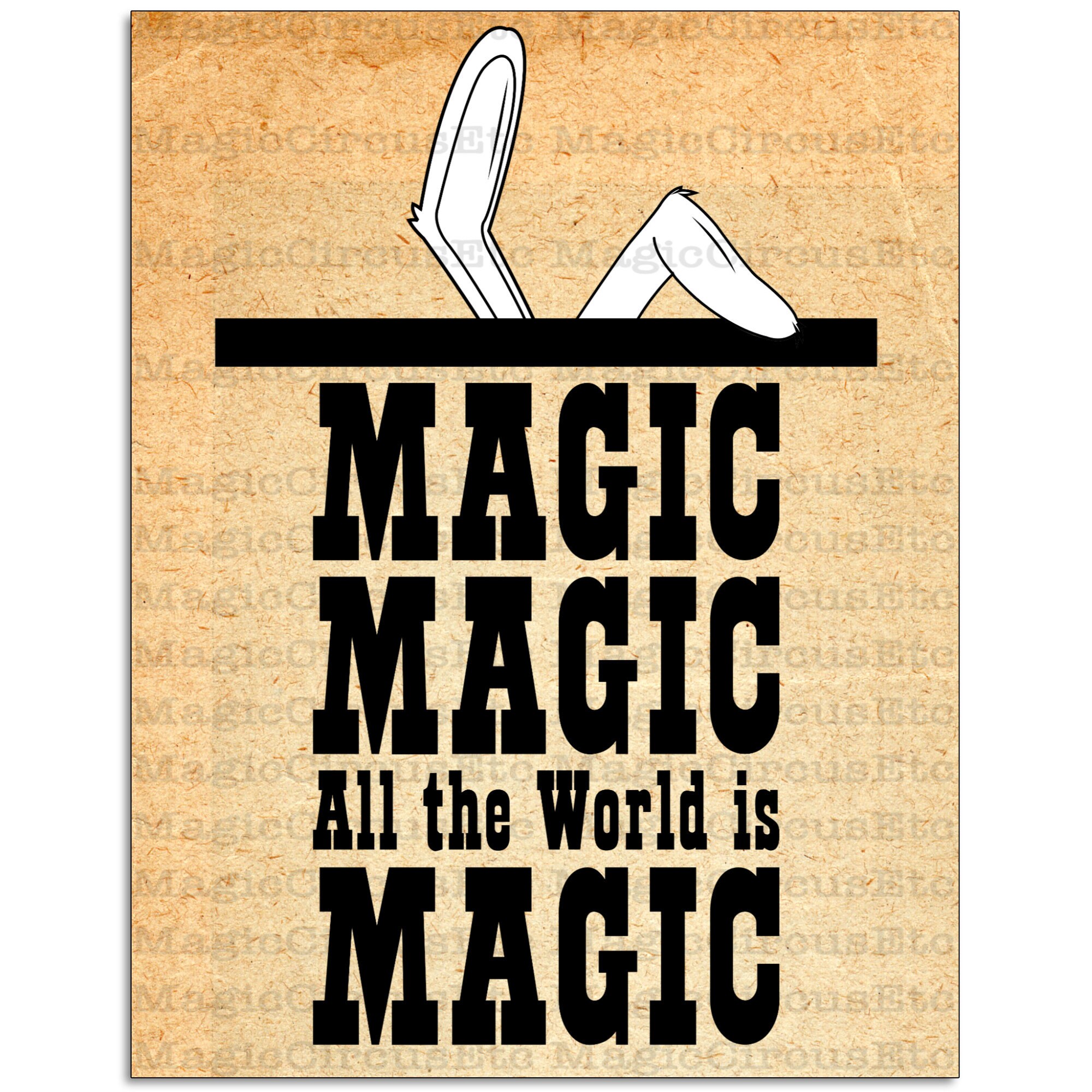 Printable Poster "all the World is Magic" Large High Resolution Files ...