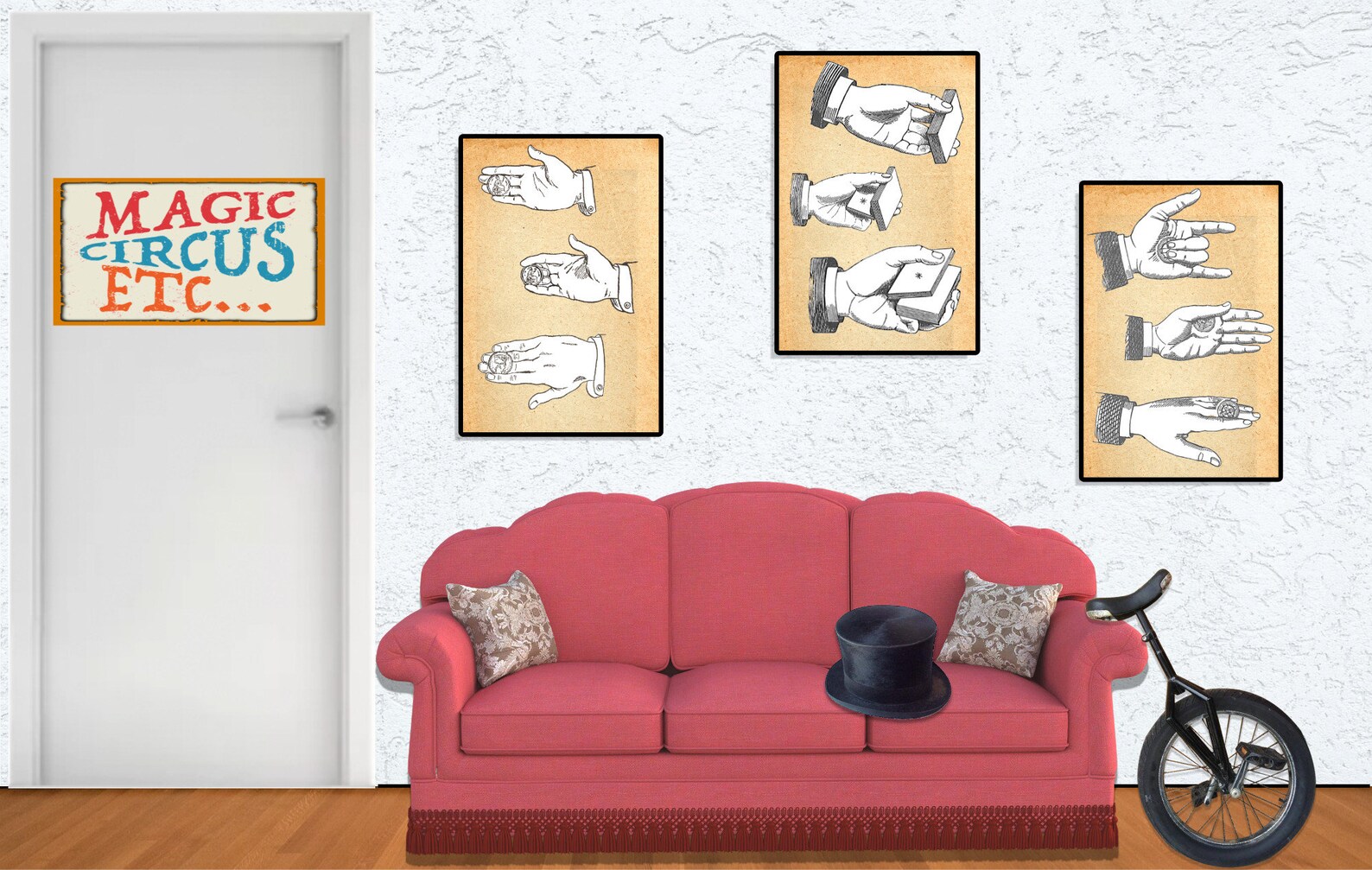 Magician's Hands Printable Wall Art Posters. Hi-res PNG Files Showing ...