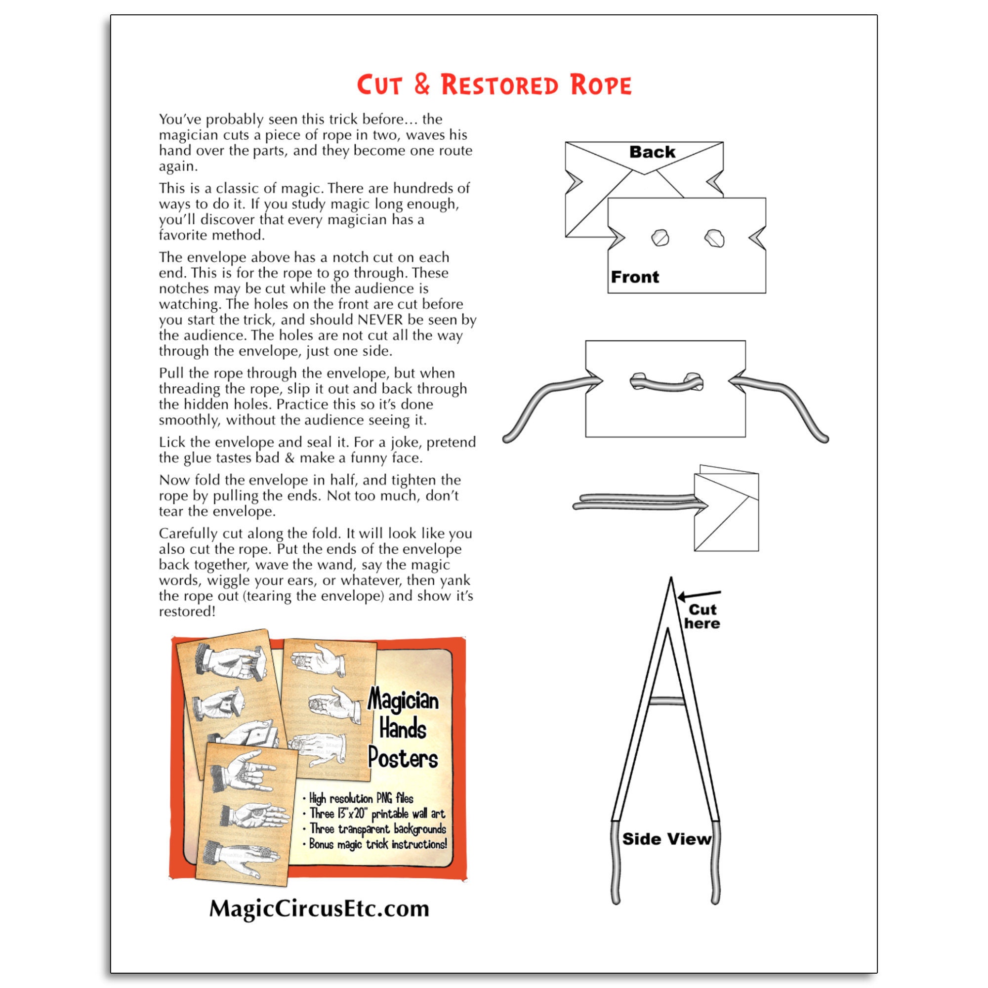 Magician's Hands Printable Wall Art Posters. Hi-res PNG Files Showing ...