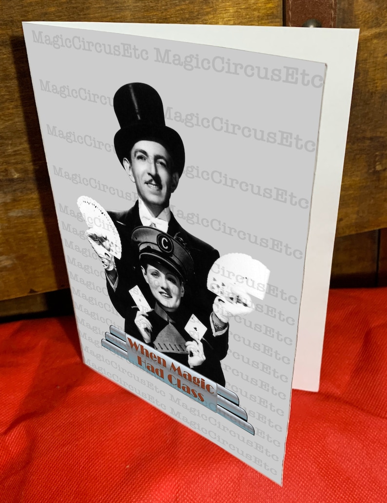 Cardini Magician Classy Greeting Card for Magic Fans. Classic Card ...