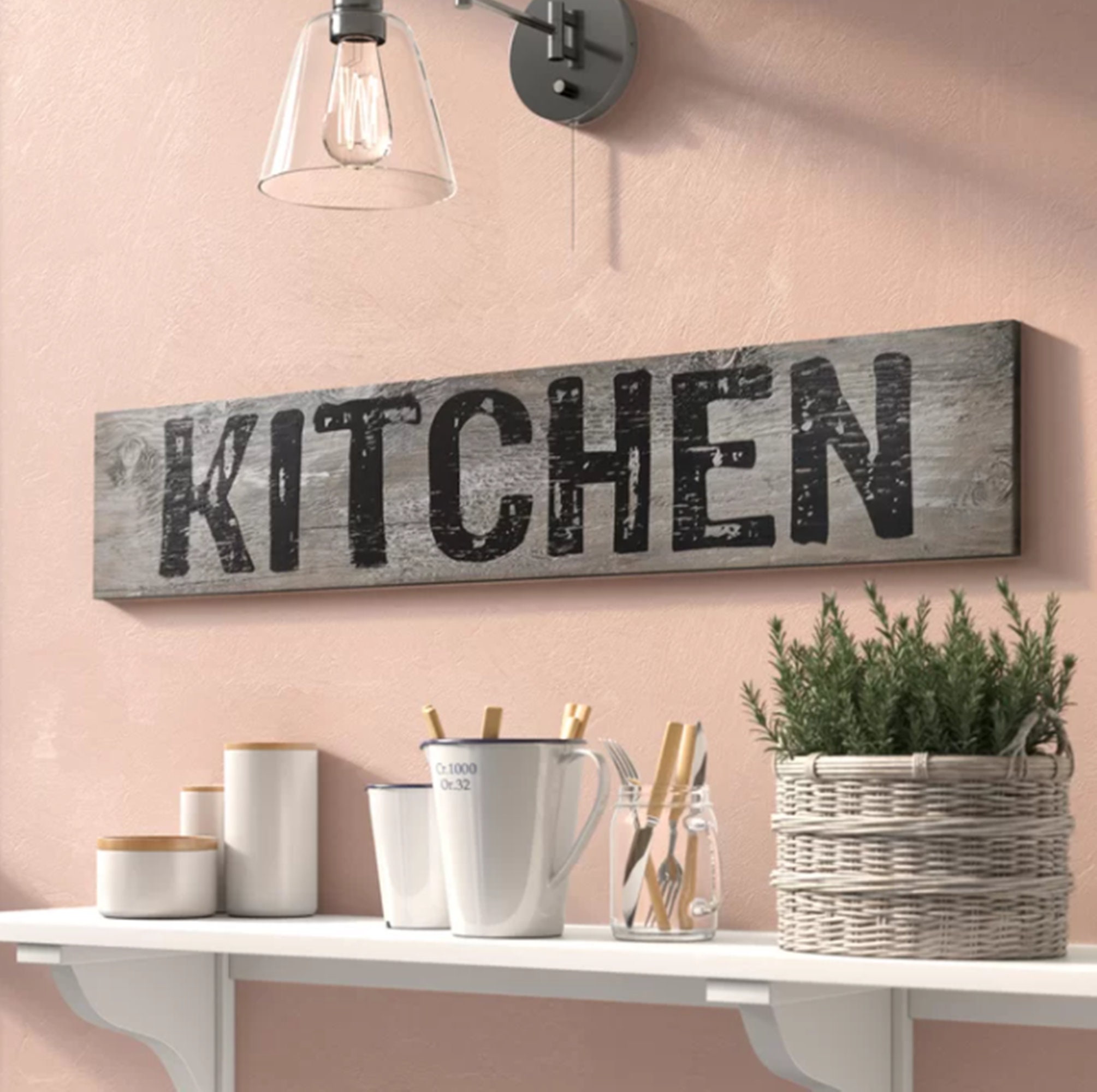 Kitchen Wood Wall Sign, Farmhouse Kitchen Decor, Wall Art - Etsy