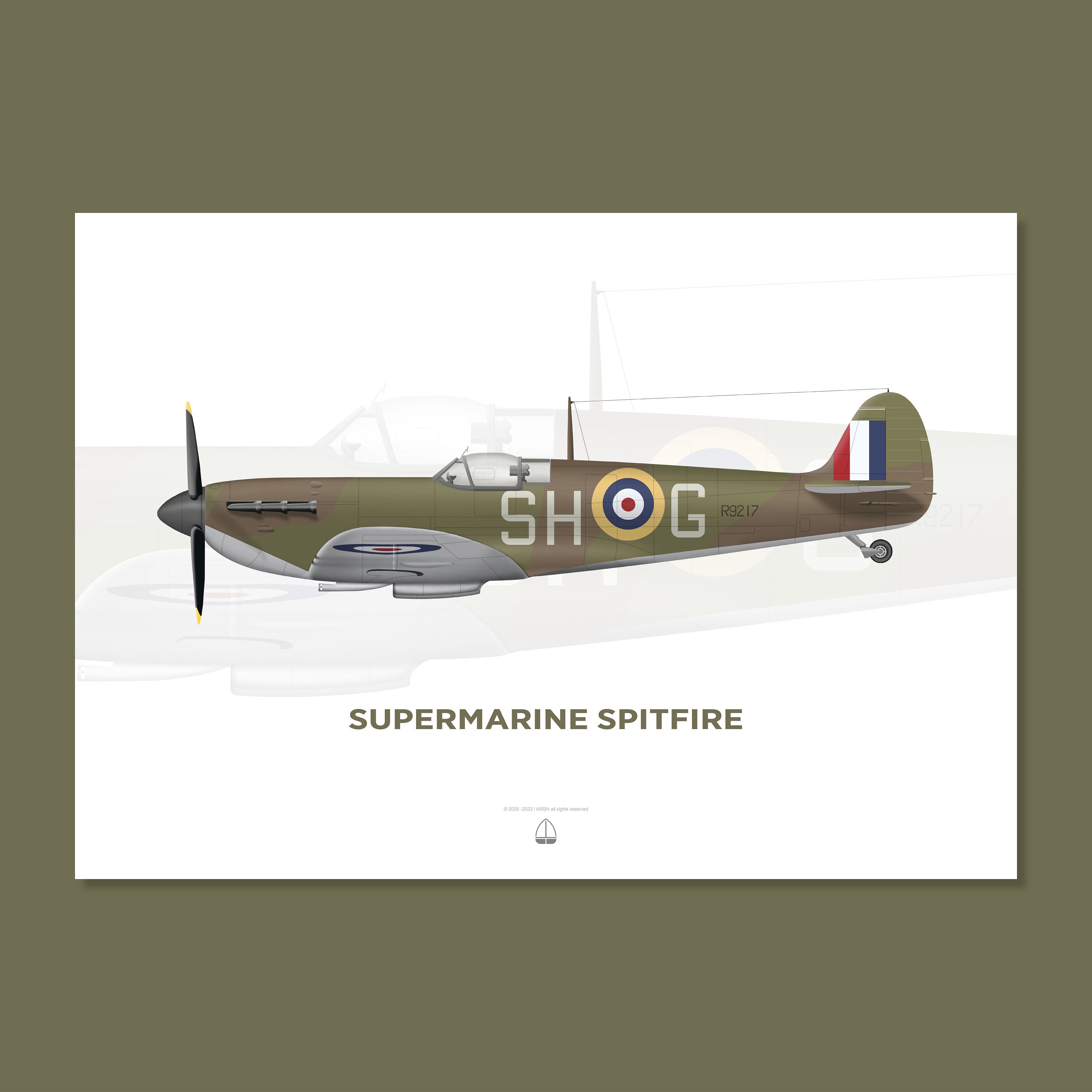 Supermarine Spitfire Poster / Airplane Collection - Etsy UK