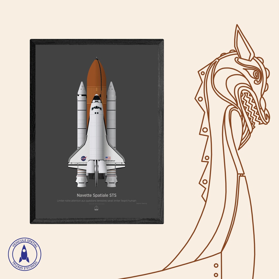 STS Space Shuttle Poster / Space Vehicle Collection - Etsy