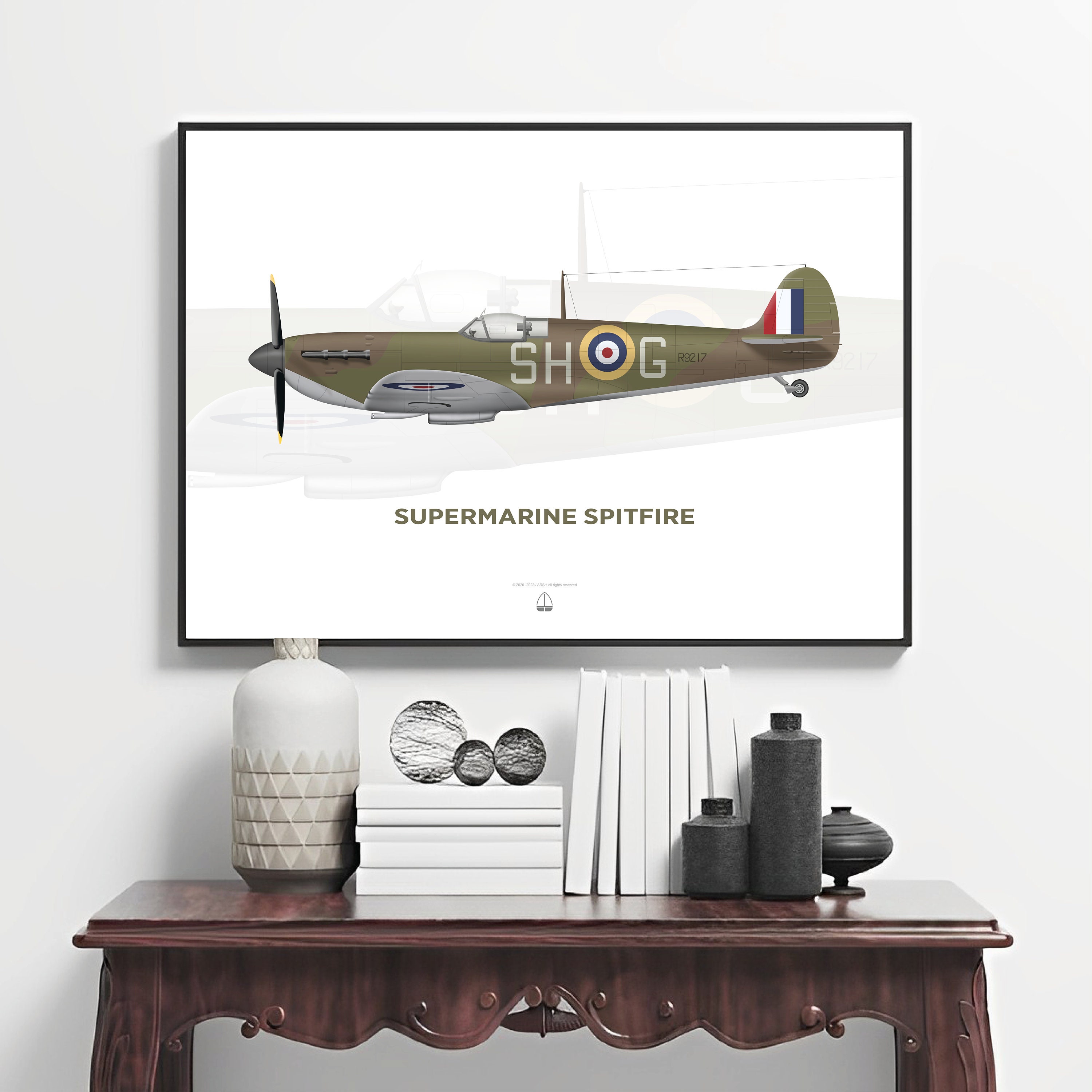 Supermarine Spitfire Poster / Airplane Collection - Etsy UK