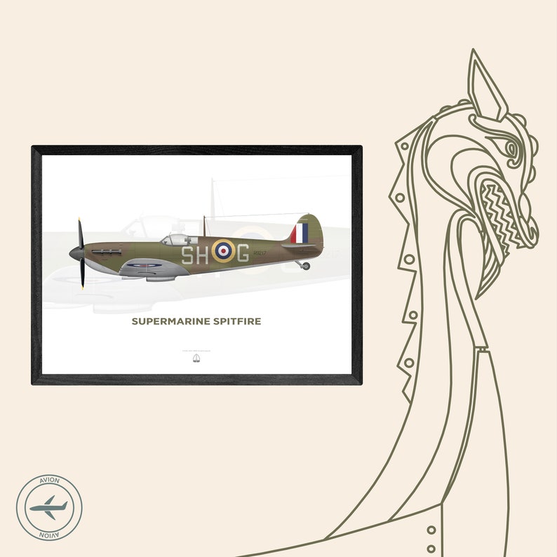 Supermarine Spitfire Poster / Airplane Collection - Etsy UK