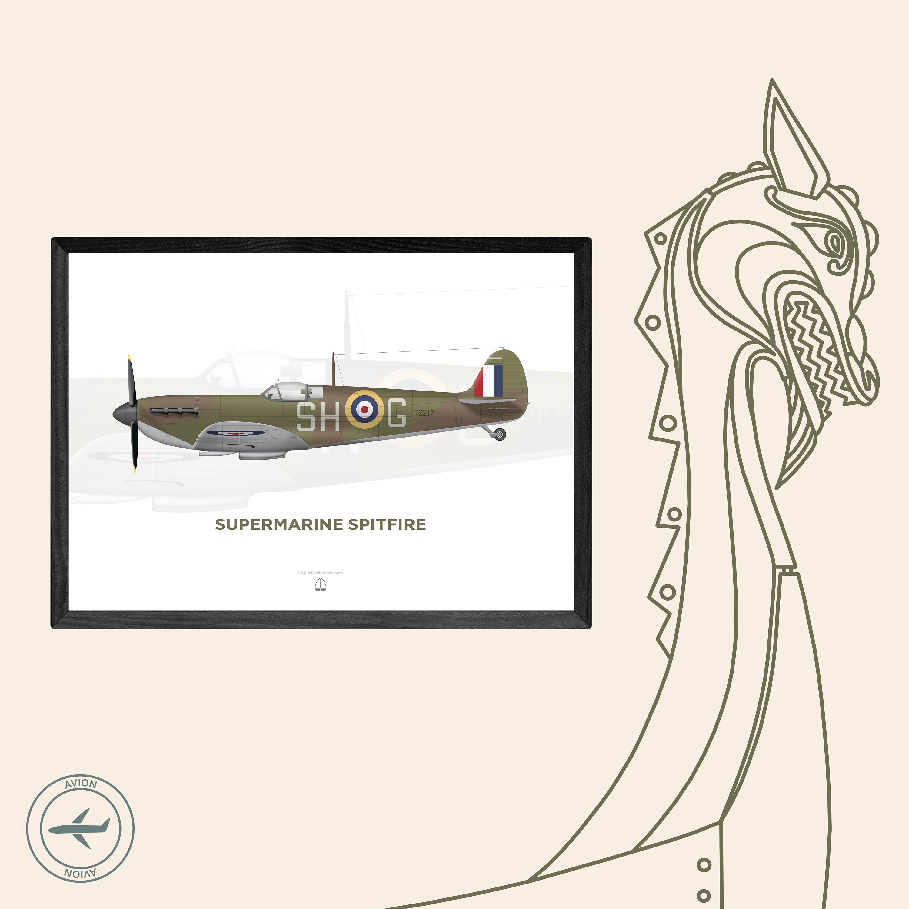 Supermarine Spitfire Poster / Airplane Collection - Etsy UK
