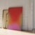 Pink Square Gradient Canvas, Dreamy Pink Aura Stretched Canvas, Large ...