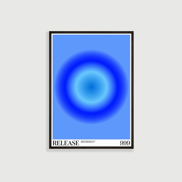 Blue Print Poster - Etsy UK