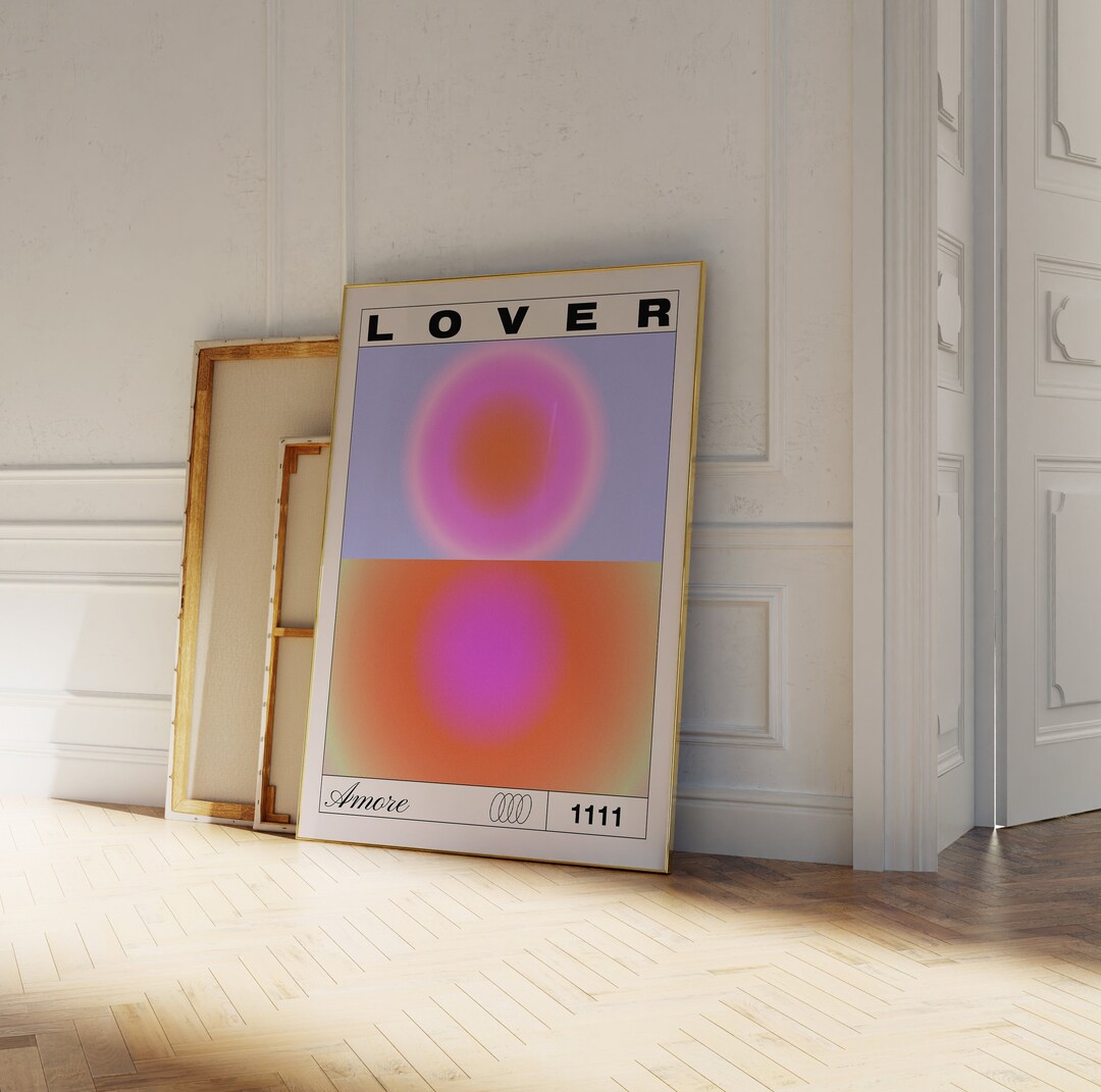 1111 Aura Gradient Art Print, Trendy Spiritual Decor - Etsy