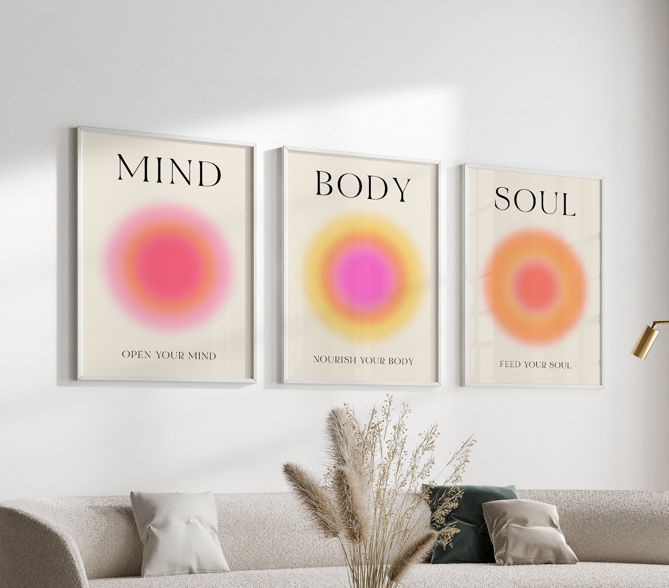 Set of 3 Spiritual Wisdom Art Prints, Wall Art Print Set, Trendy ...