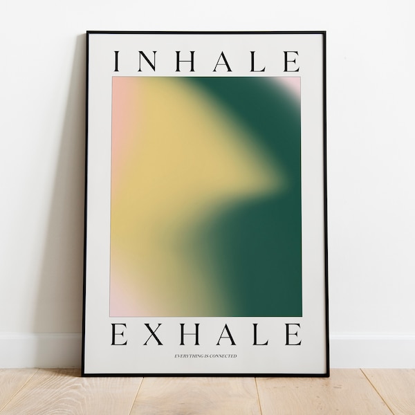 Breathe Poster - Etsy