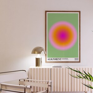 222 Poster, 222 Gradient Poster, Green Aura Poster, Angel Number 222 ...