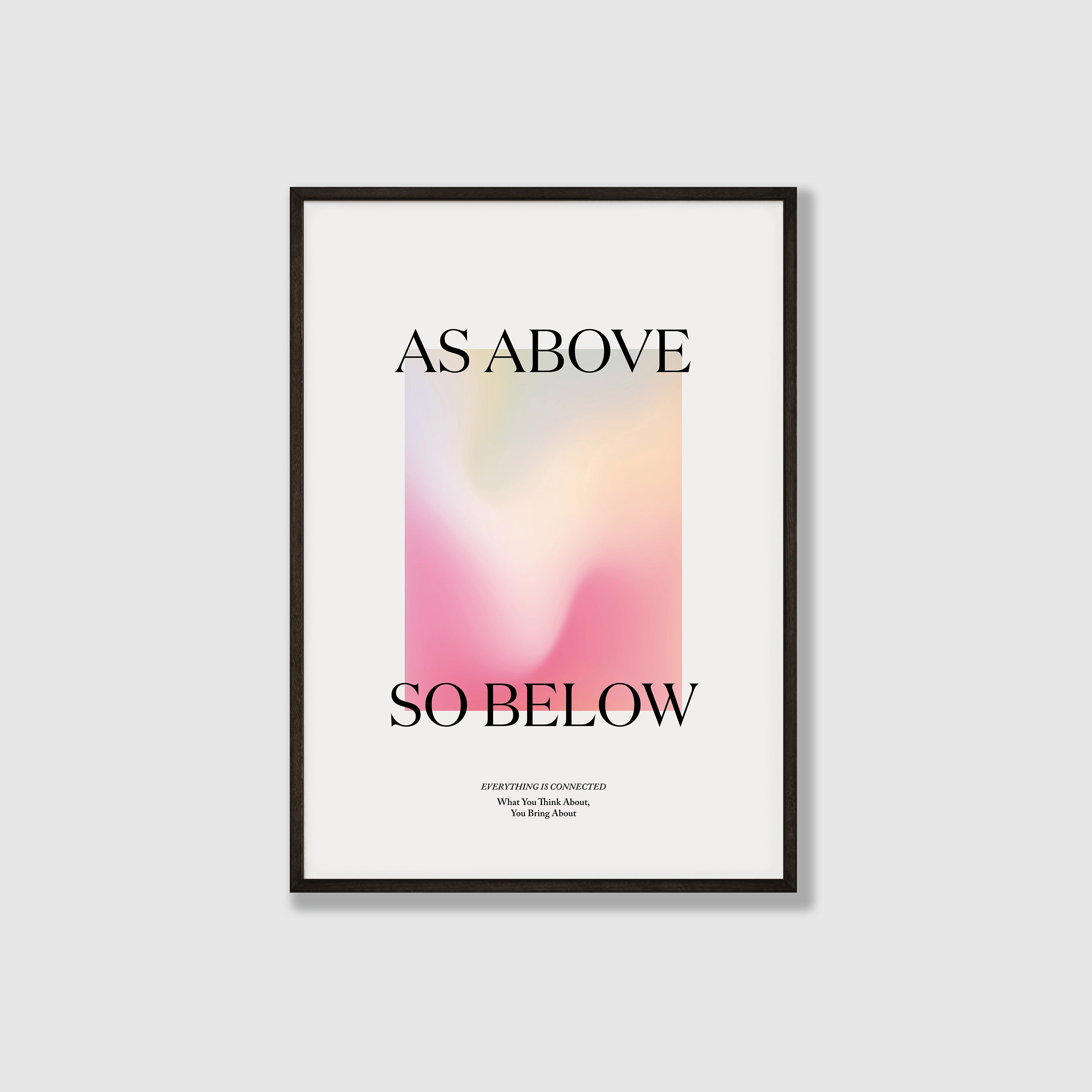 As Above so Below Spiritual Art Print Spiritual Poster - Etsy UK
